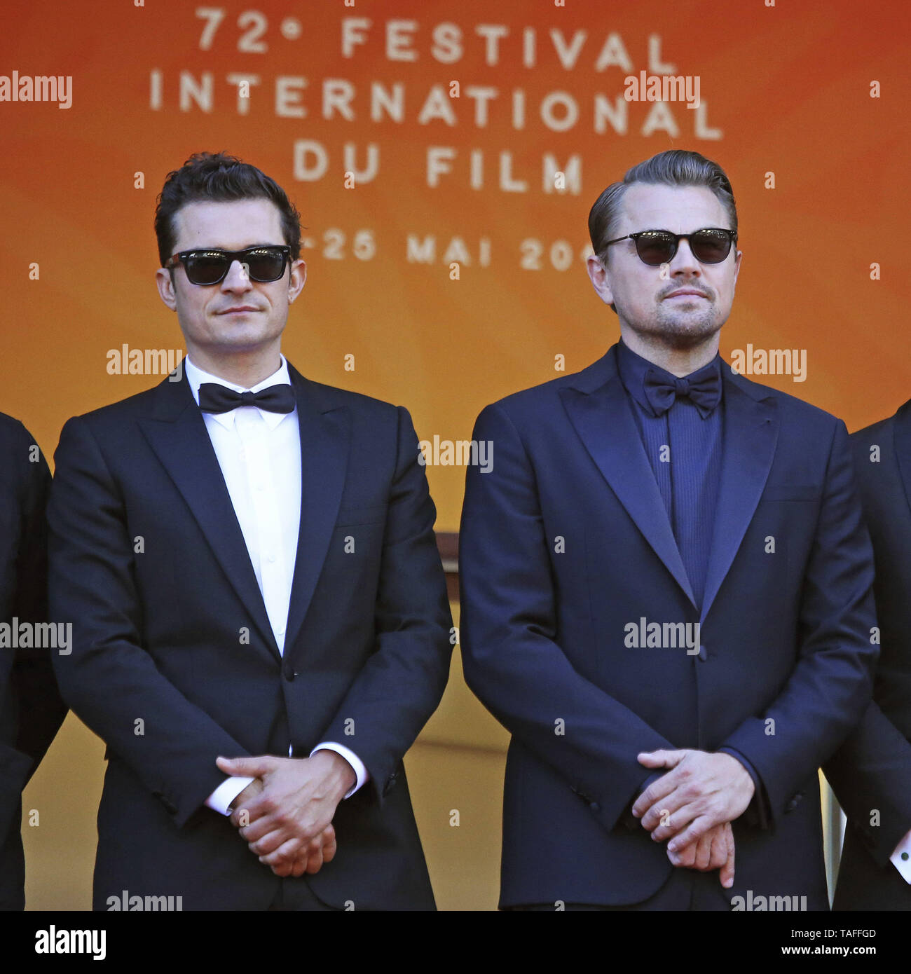 Cannes, France. 23rd May, 2019. Orlando Bloom and Leonardo DiCaprio ...