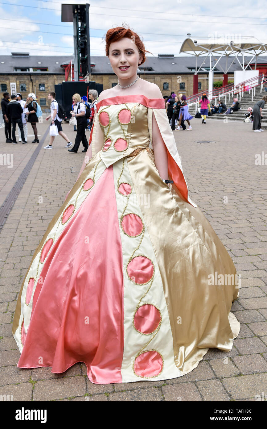 London, UK. 24th May, 2019. Cosplay fans came to London on May 24, 2019 ...