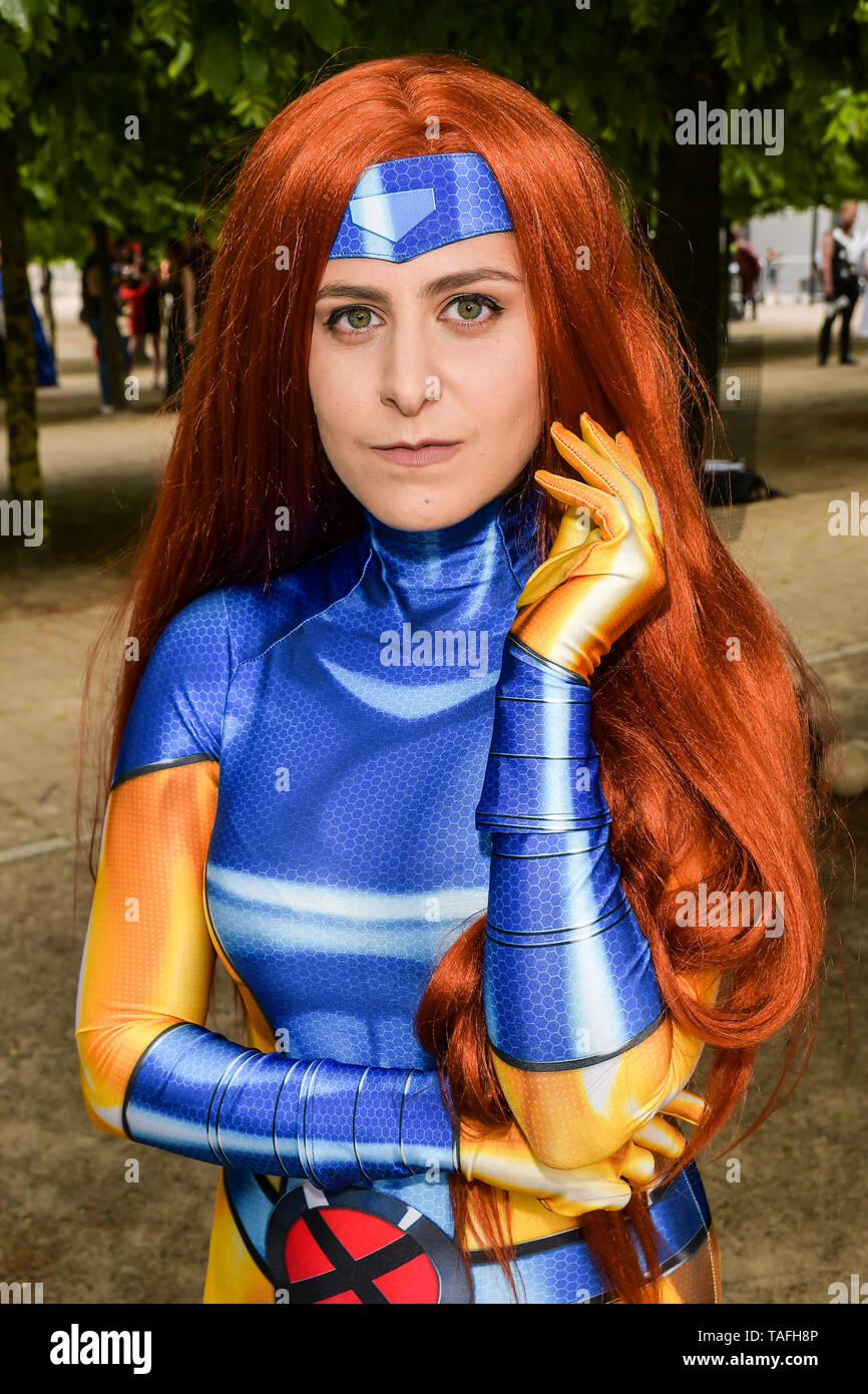 London, UK. 24th May, 2019. Cosplay fans came to London on May 24, 2019 ...