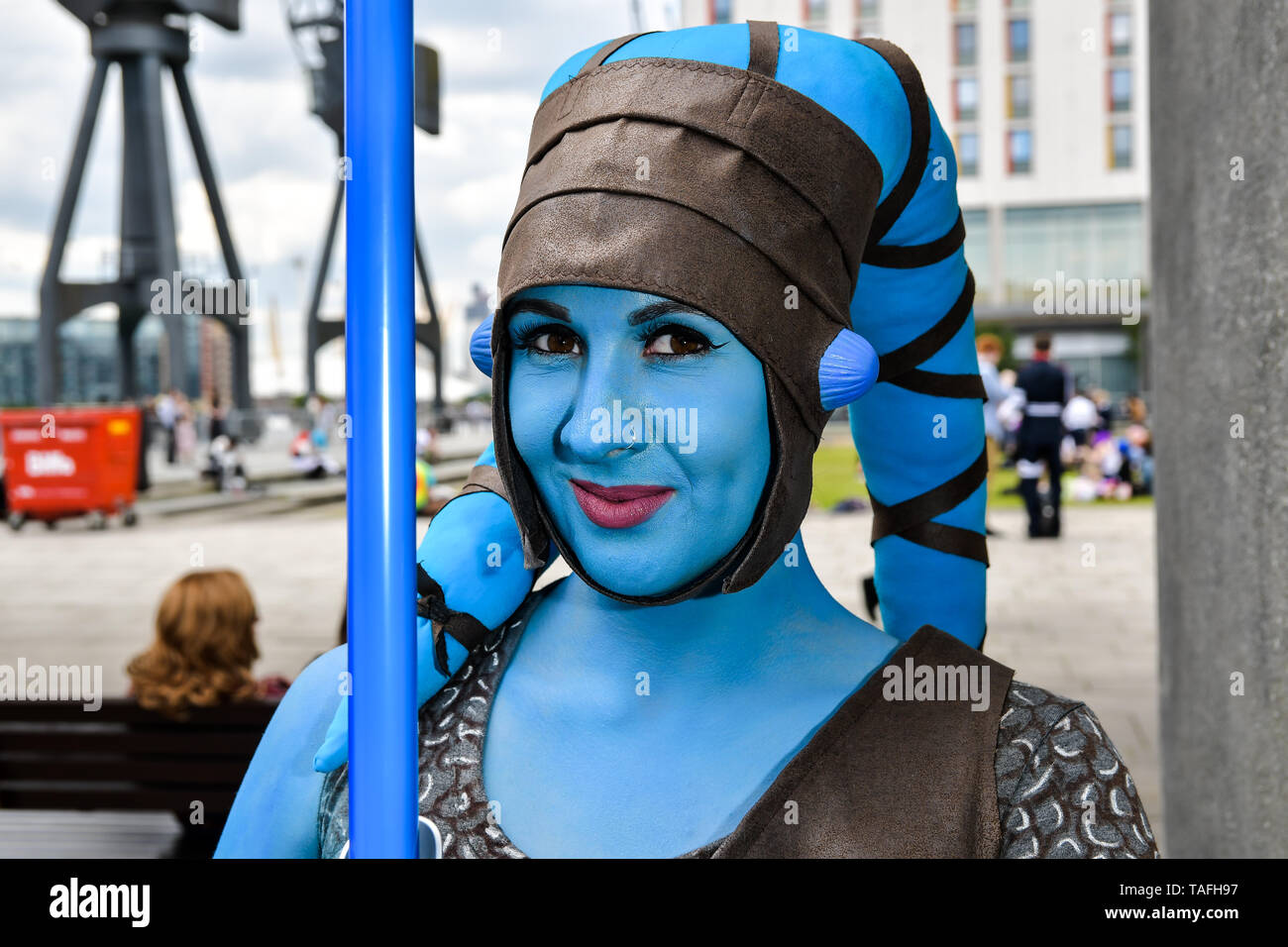 London, UK. 24th May, 2019. Cosplay fans came to London on May 24, 2019 ...