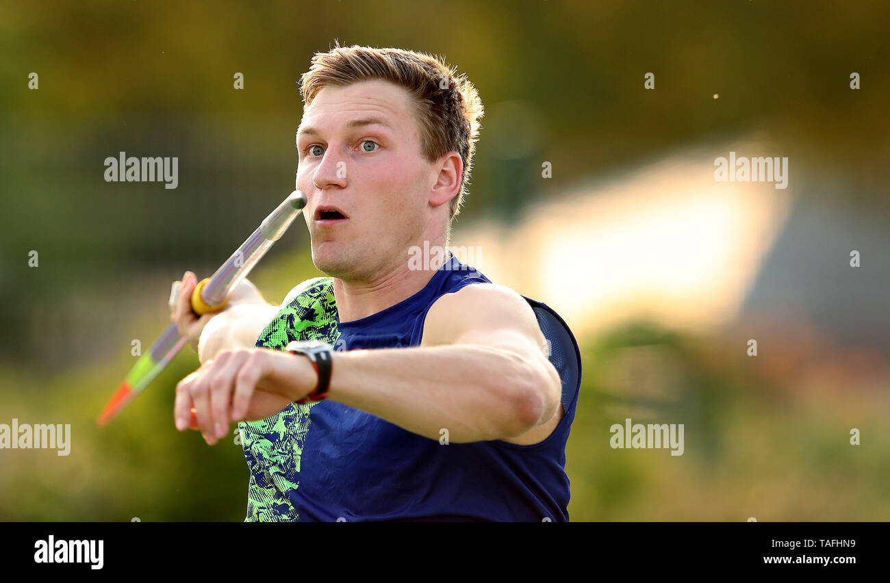 24 May 2019, Saxony-Anhalt, Schönebeck: Athletics: Schönebecker SoleCup ...