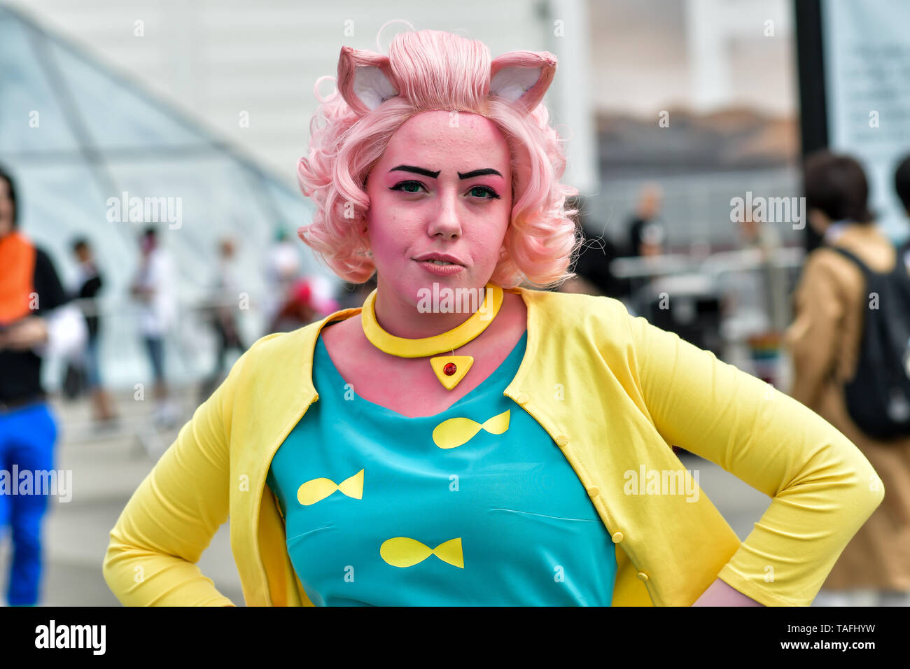 London, UK. 24th May, 2019. Cosplay fans came to London on May 24, 2019 ...