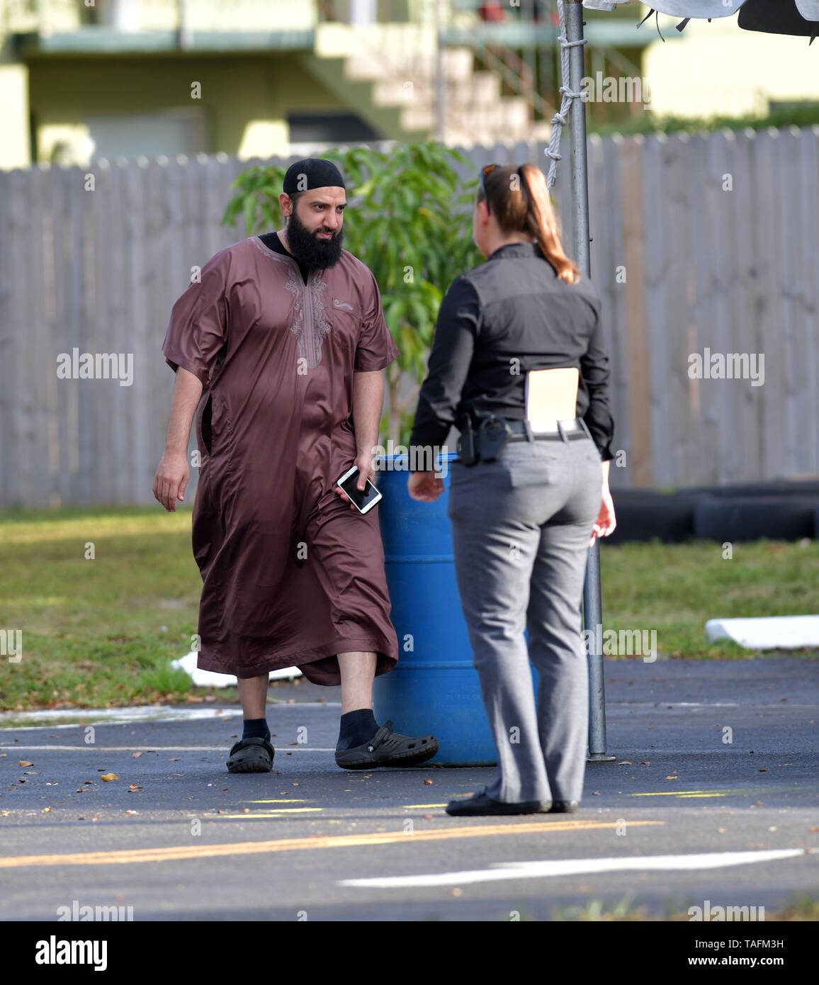 Fort Lauderdale, Florida, USA. 24th May, 2019. Hamid Ould-Rouis who was ...