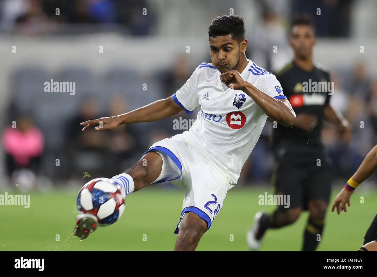 Los Angeles, CA, USA. 24th May, 2019. Montreal Impact midfielder Shamit ...
