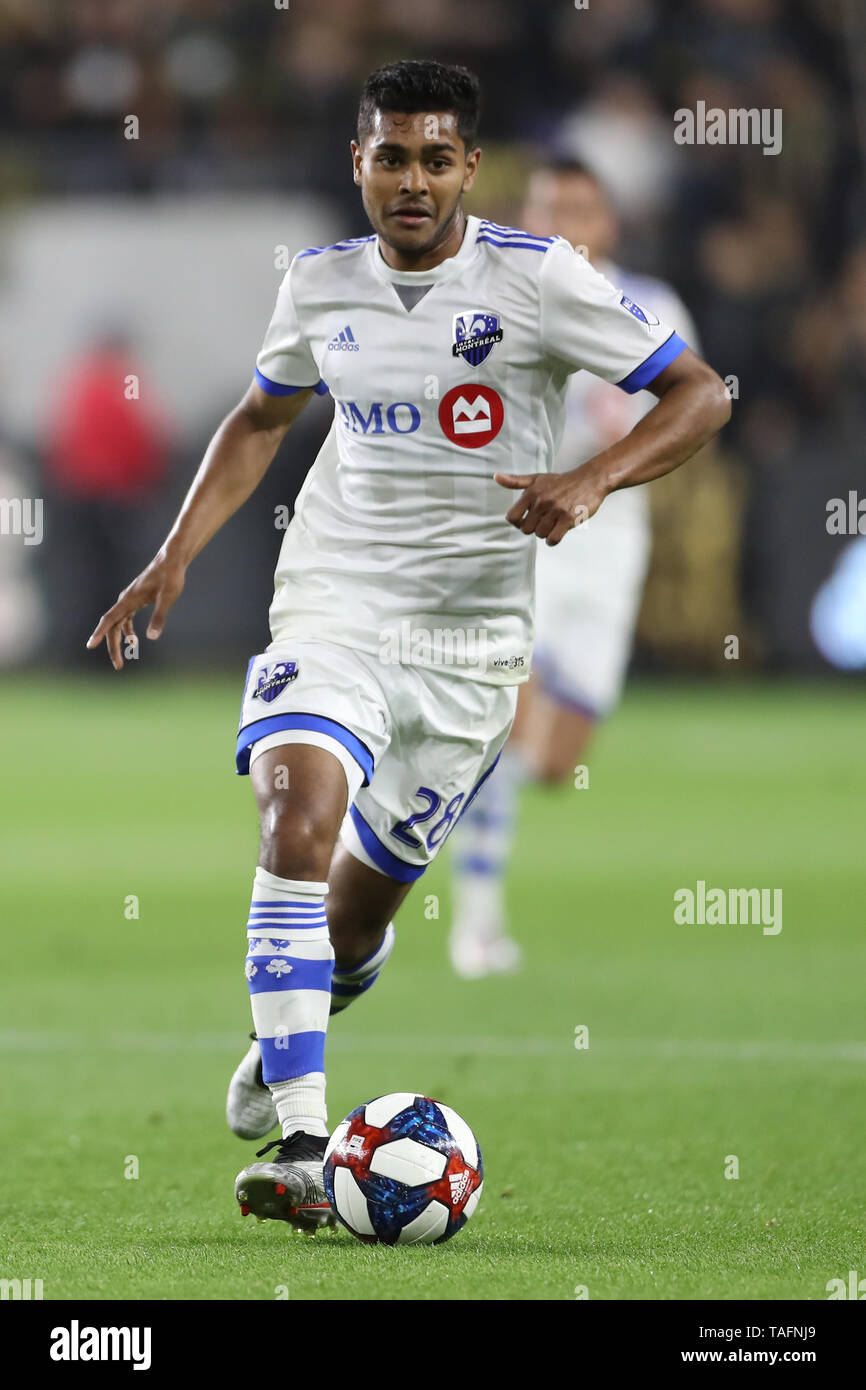 Los Angeles, CA, USA. 24th May, 2019. Montreal Impact midfielder Shamit ...