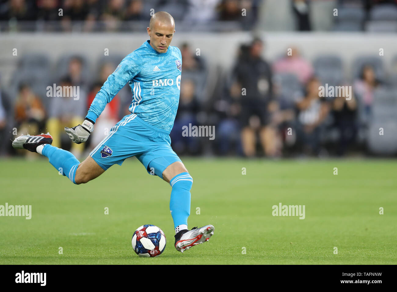 Los Angeles, CA, USA. 24th May, 2019. Montreal Impact goalkeeper Evan ...