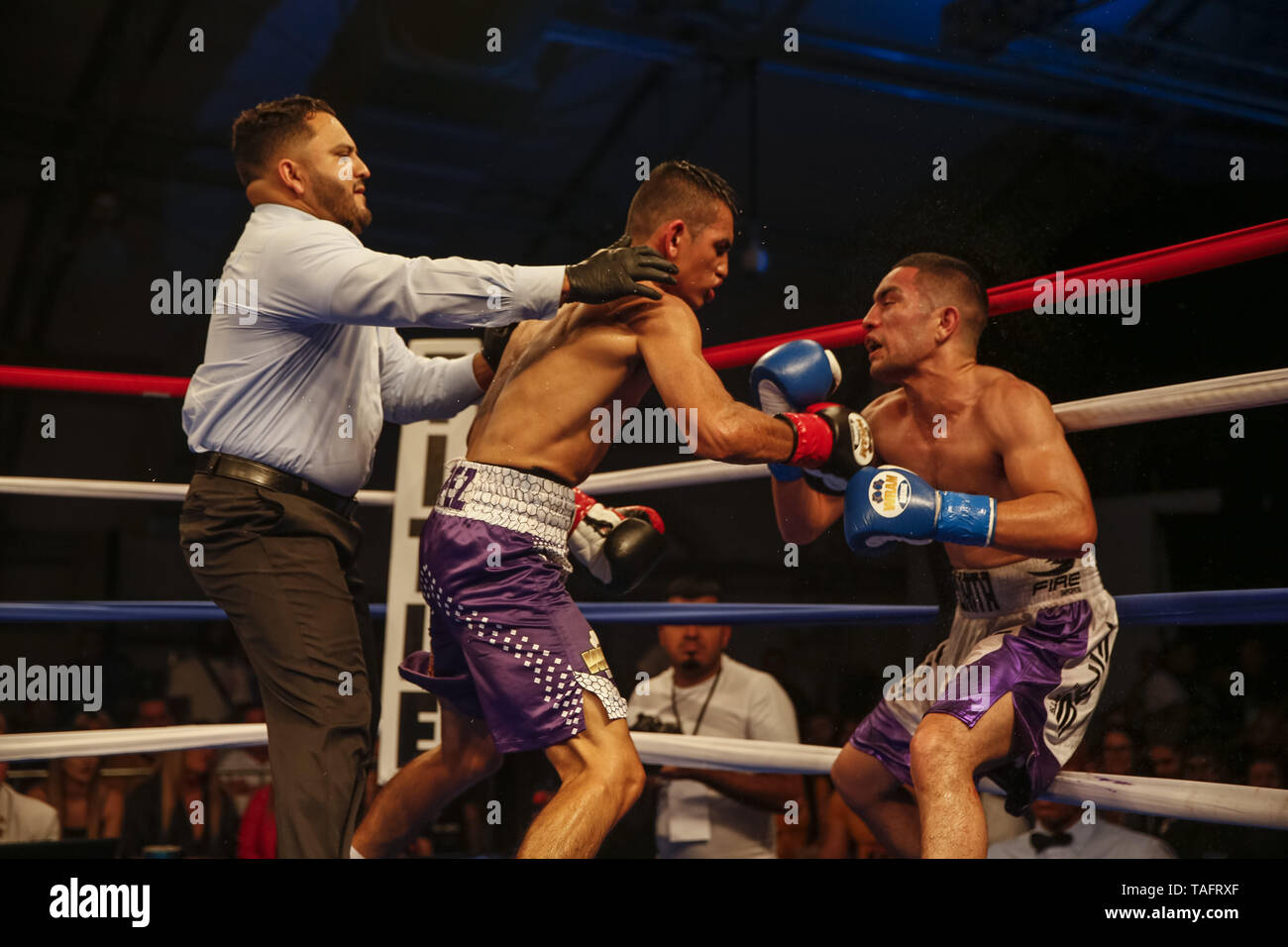 Miami, Florida, USA. 24th May, 2019. The referee pulls NABA ...