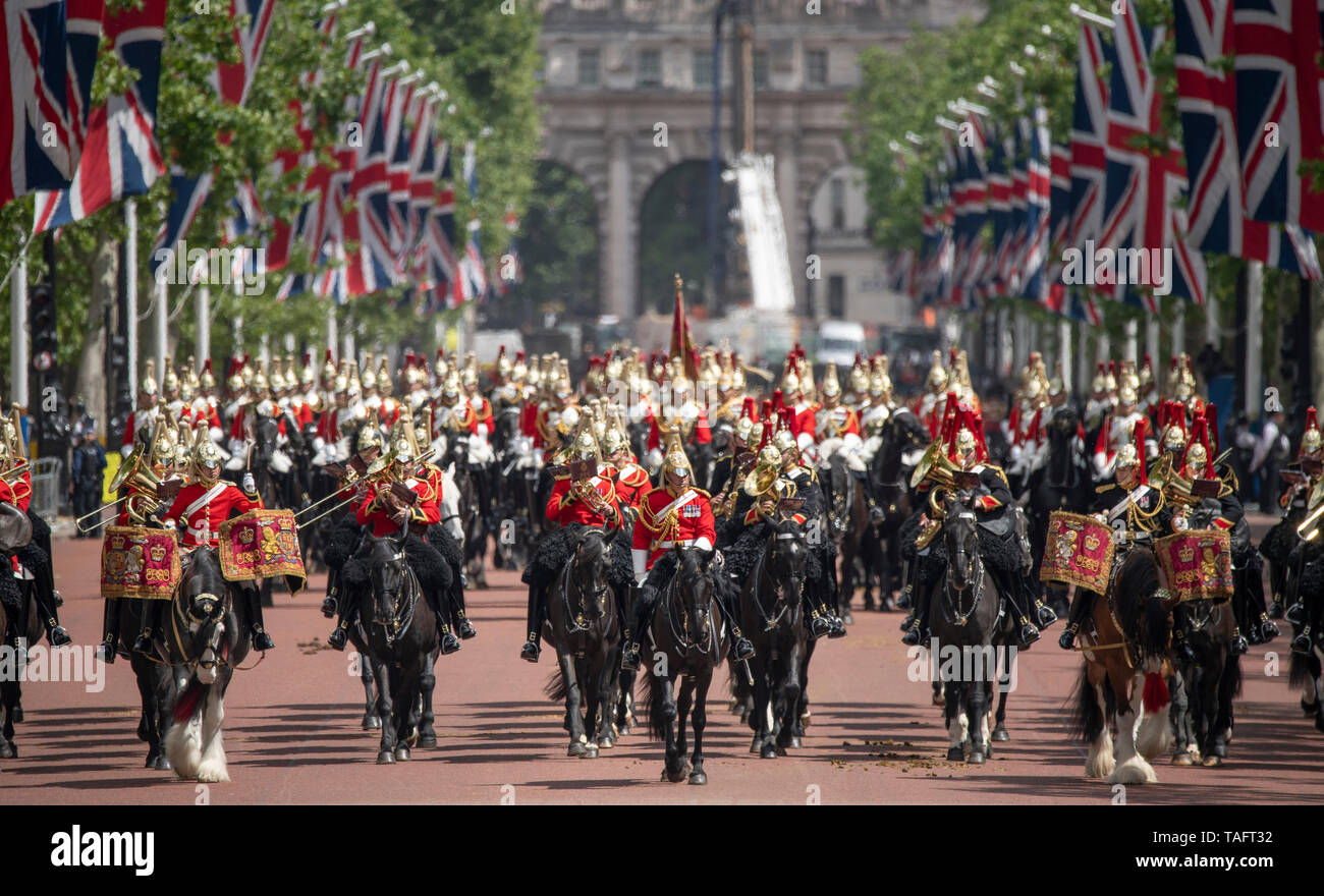 The Mall, London, UK. 25th May 2019. 1450 soldiers of the Household ...
