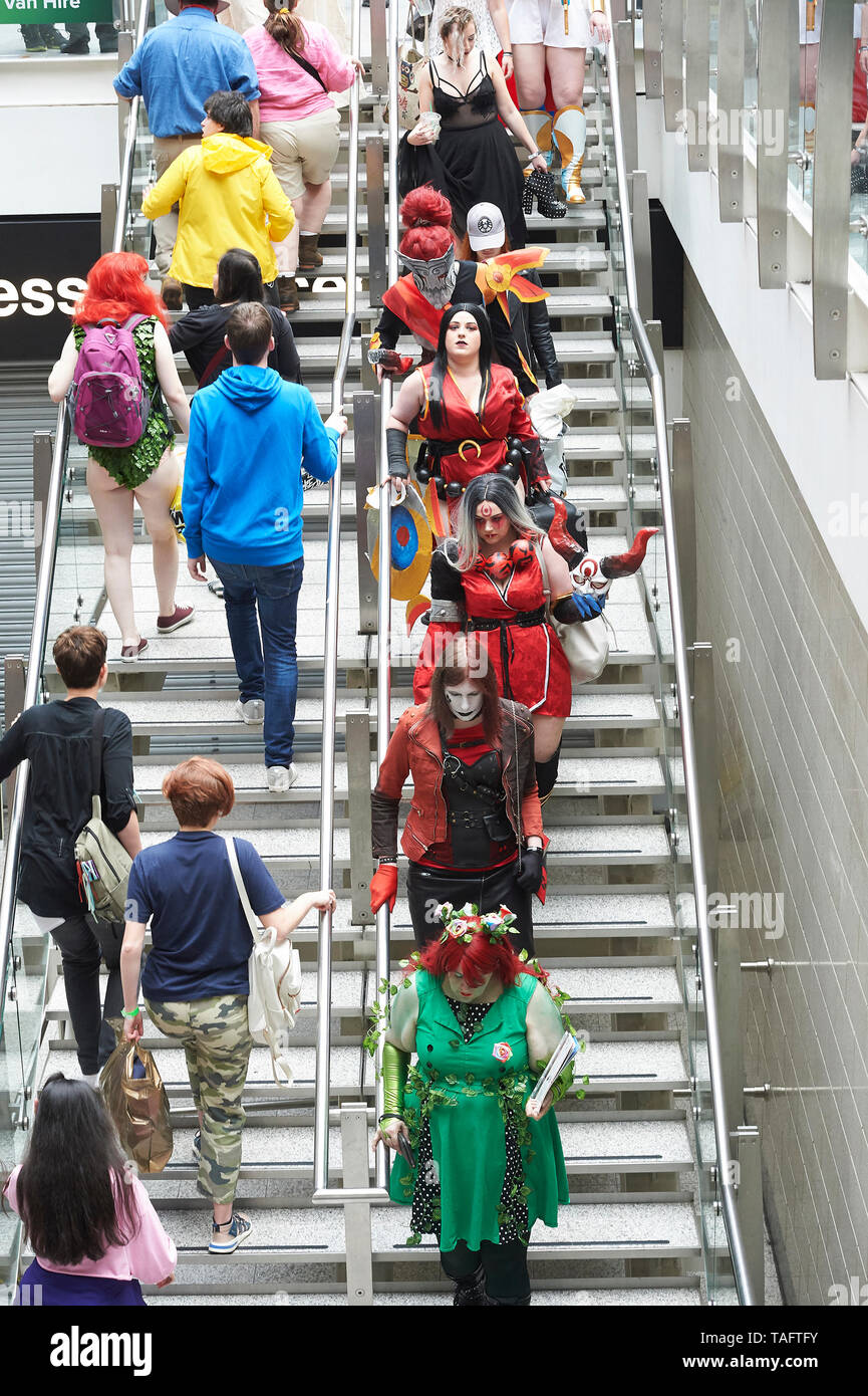 ExCel London, UK - 25th May 2019. Thousands of cosplayers in costume ...