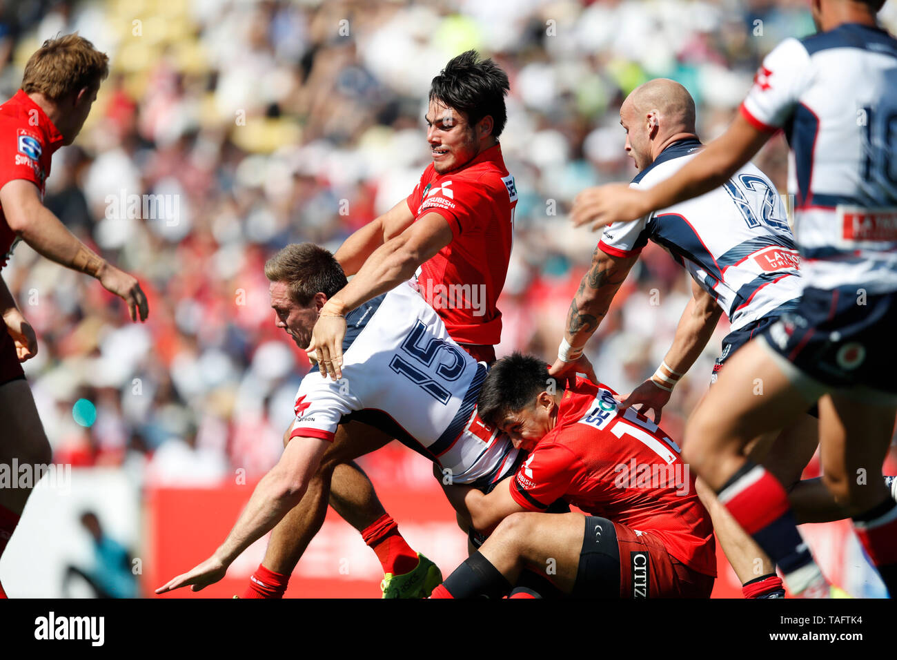 Tokyo, Japan. 25th May, 2019. Josh Timu (Sunwolves) Rugby : 2019 Super ...