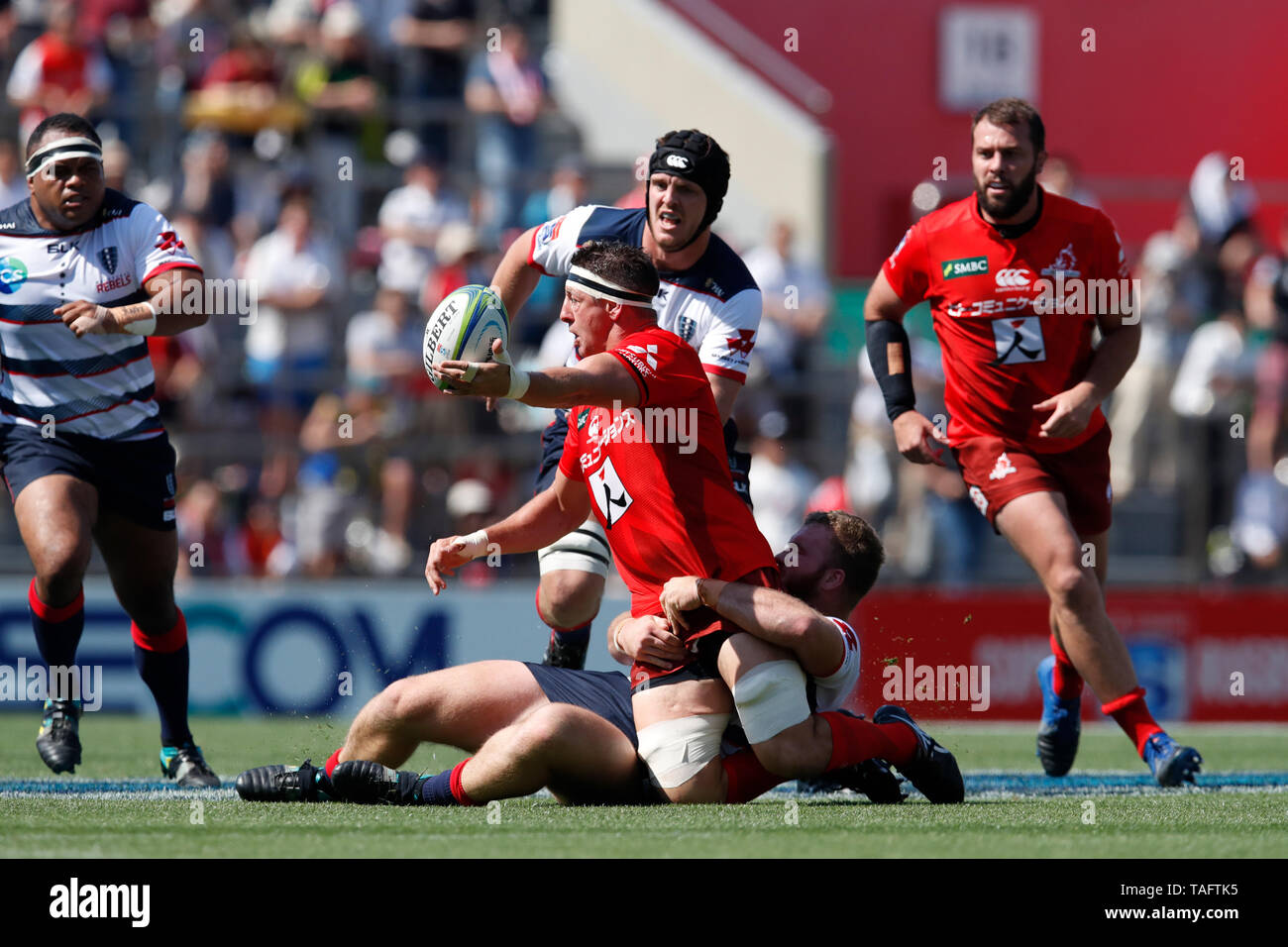 Tokyo, Japan. 25th May, 2019. Luke Thompson (Sunwolves) Rugby : 2019 ...