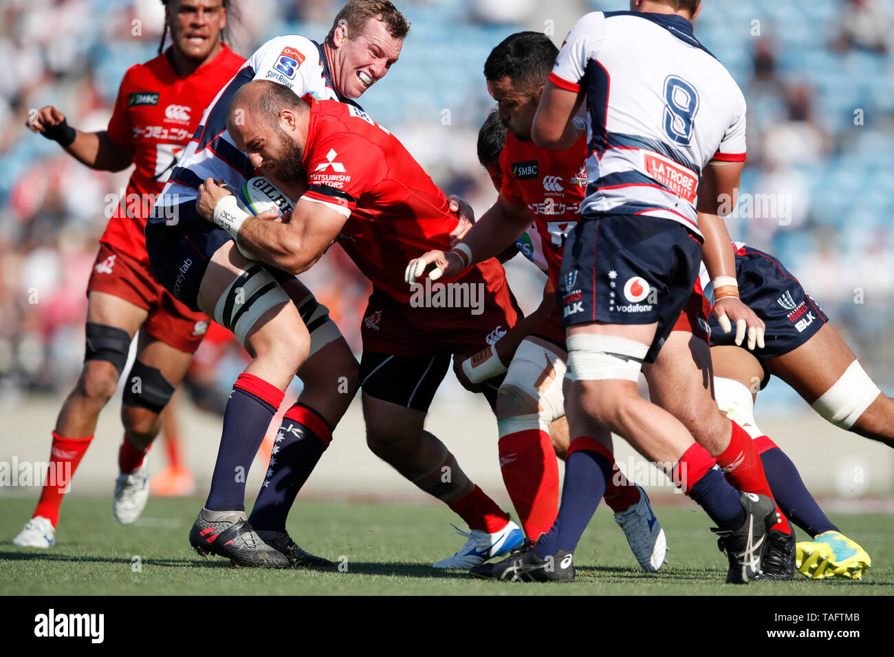 Tokyo, Japan. 25th May, 2019. Jaba Bregvadze (Sunwolves) Rugby : 2019 Super Rugby match between ...