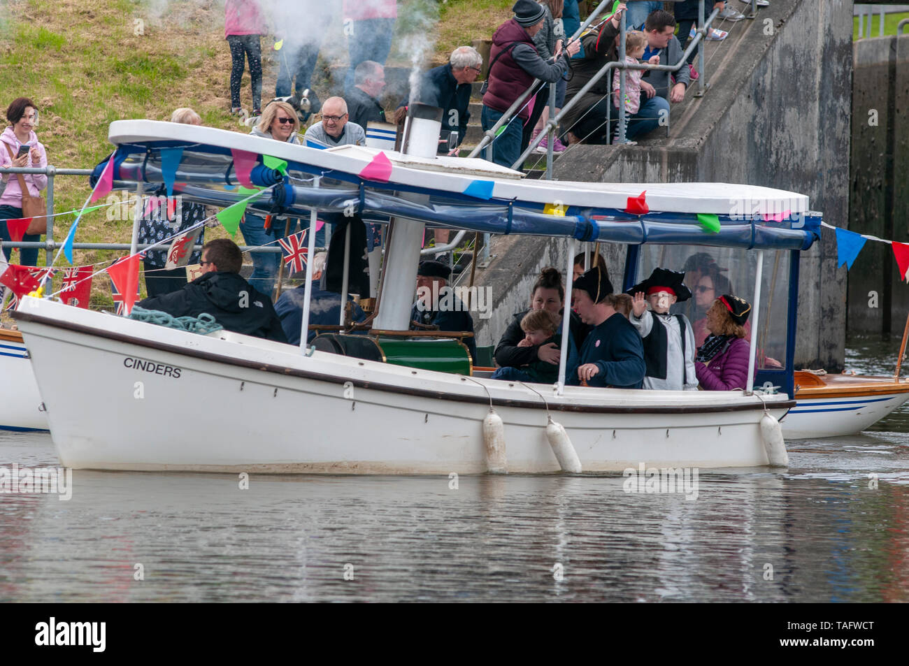 Forth and Clyde Canal, Scotland, UK. 25th May 2019, Start of the Canal ...