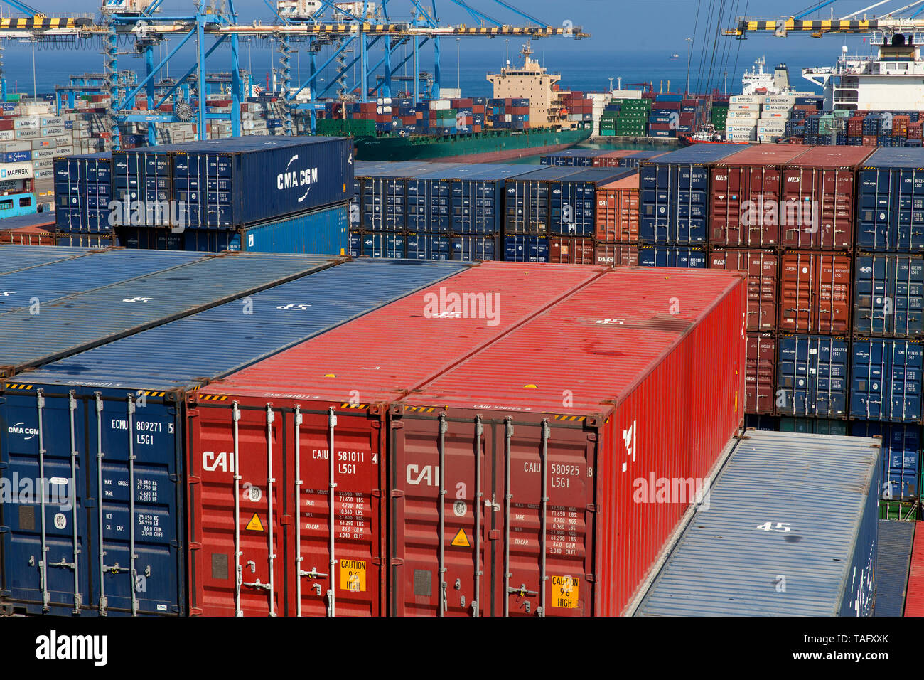 Malta container port Stock Photo - Alamy