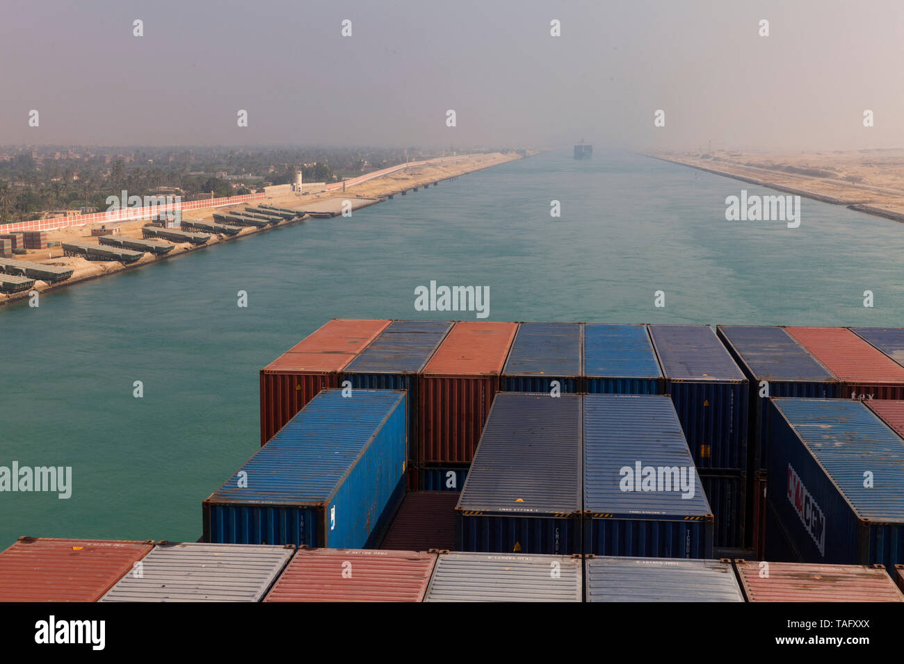 Egypt suez canal overview hi-res stock photography and images - Alamy
