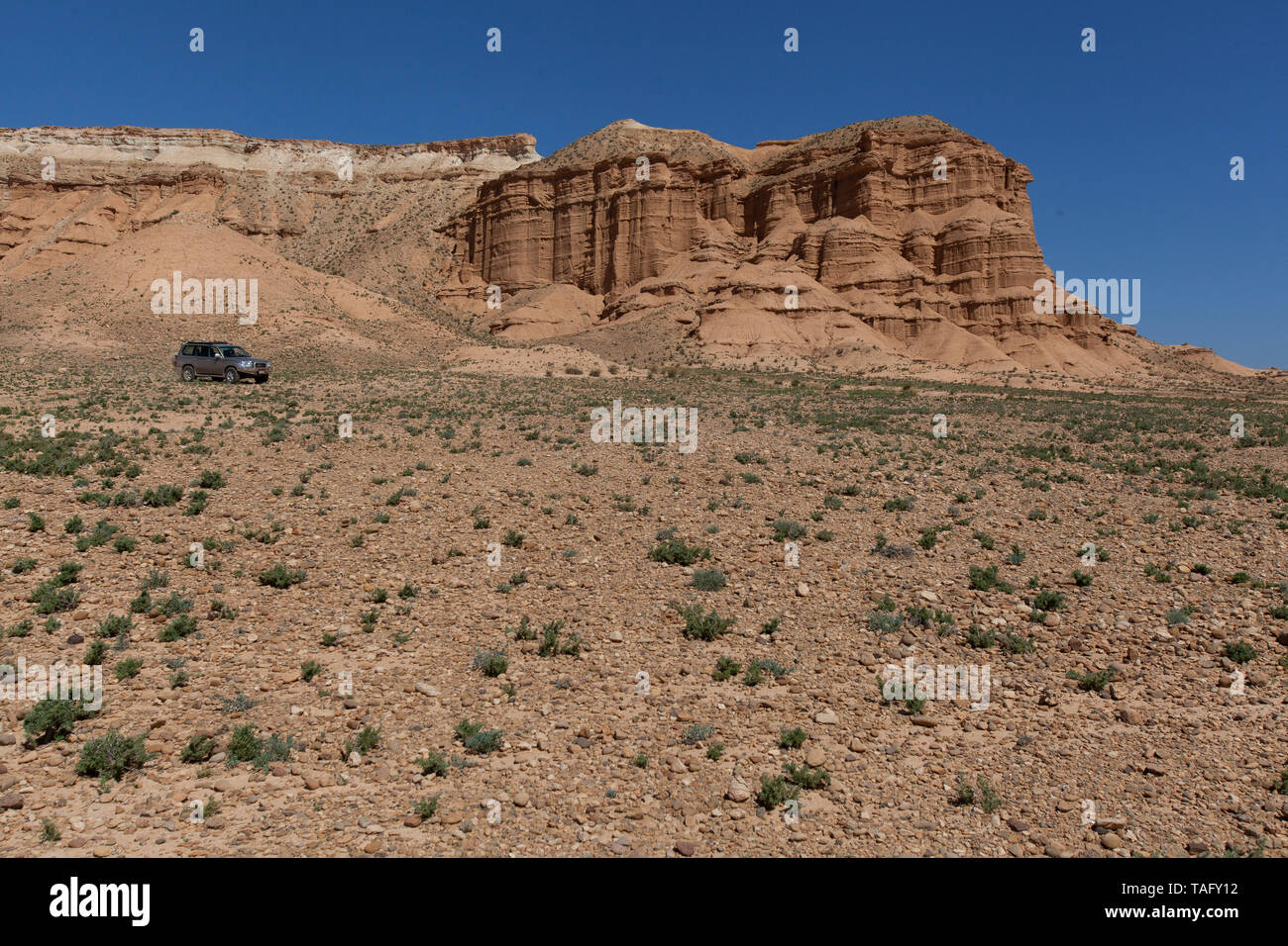 Desert Steppe and Djebel Missour, Morocco Stock Photo - Alamy