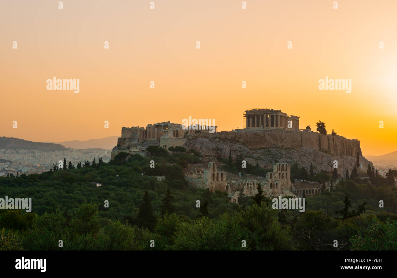 Athens parthenon sunrise hi-res stock photography and images - Alamy