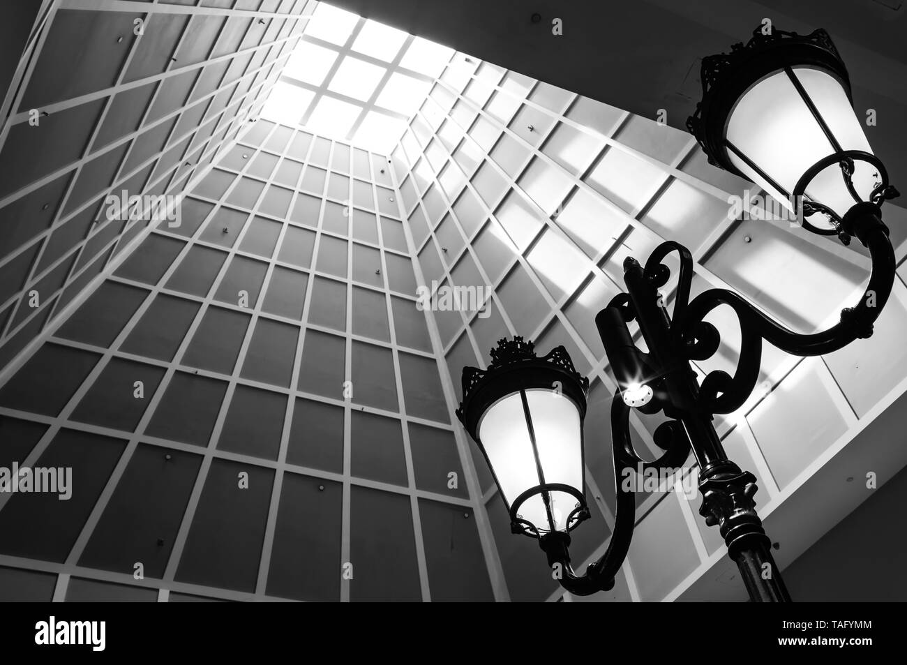 square skylight view from bottom Stock Photo - Alamy