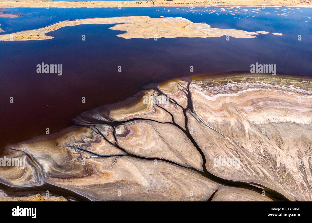 Aerial view of Lake Magadi, Rift Valley, Kenya Stock Photo - Alamy