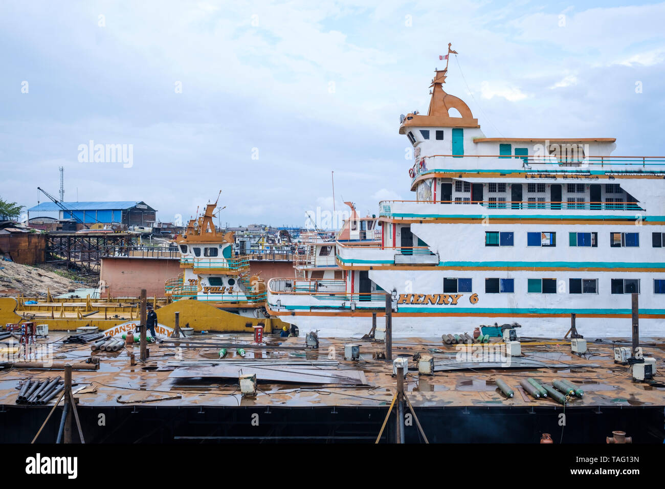 Puerto Henry on Iquitos, Maynas Province, Loreto Department, Peru Stock ...
