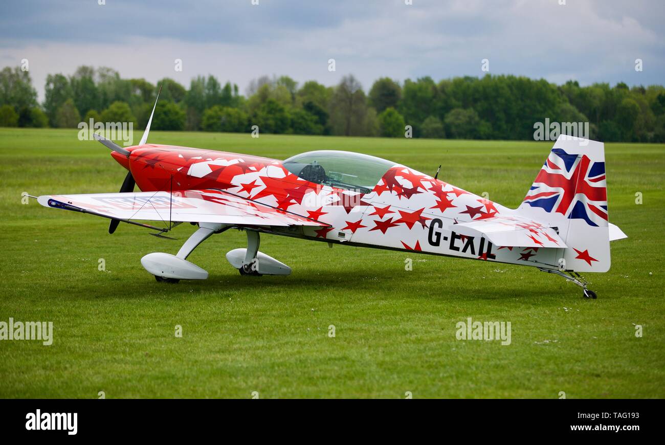 Global Stars Extra 300sc on static display at Old Warden Aerodrome ...