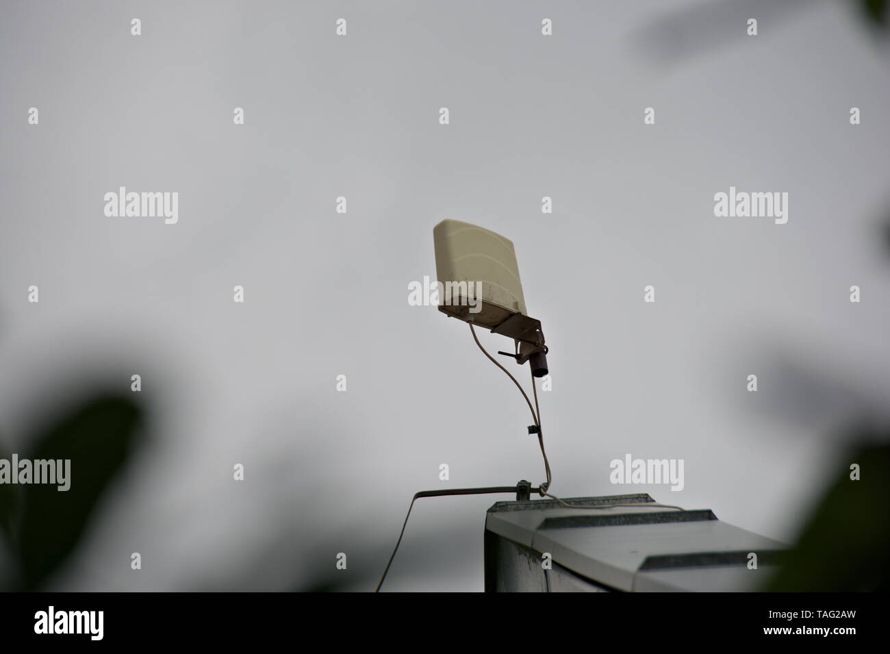 Wireless receiver and access point on the roof Stock Photo - Alamy