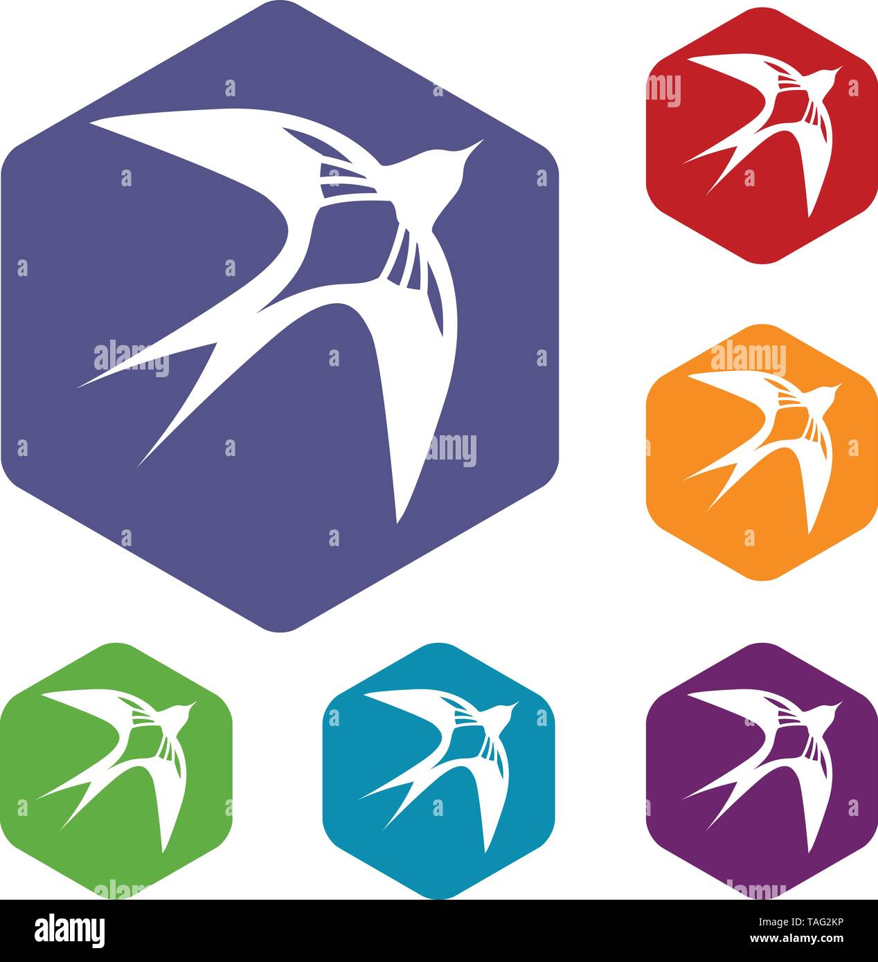 Group of swallows Stock Vector Images - Alamy