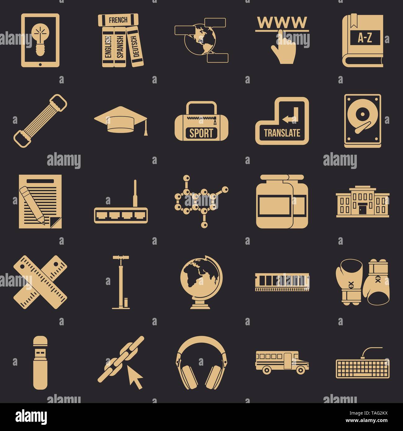 Theory icons set, simple style Stock Vector Image & Art - Alamy