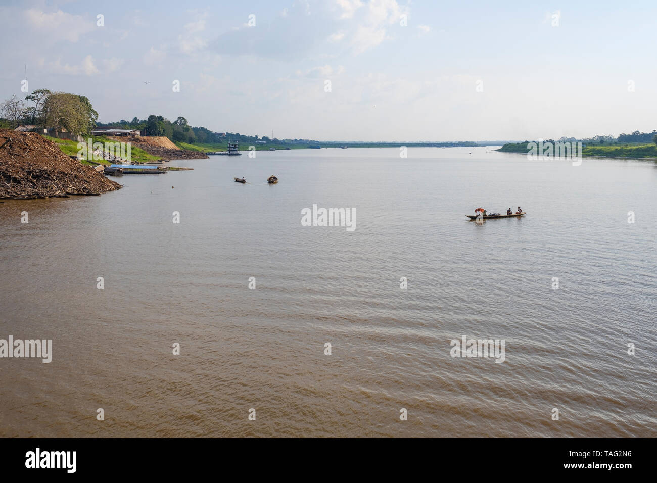 Ucayali River on the Peruvian Amazon Basin, Loreto Department, Peru ...