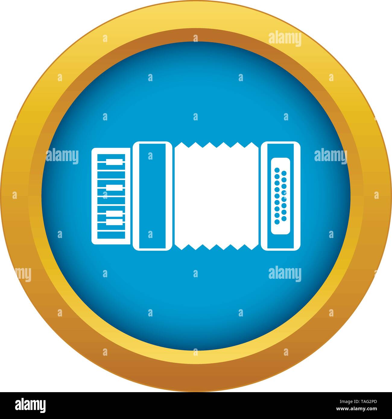 Accordion icon blue vector isolated Stock Vector Image & Art - Alamy