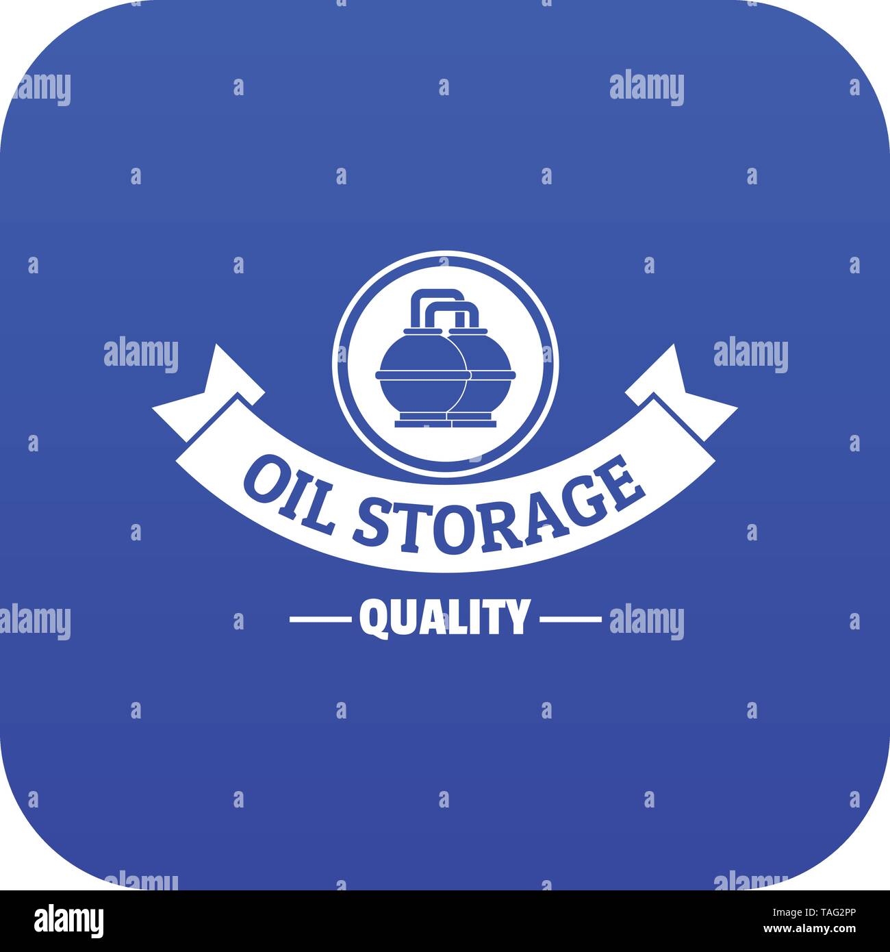 Oil storage icon blue vector Stock Vector Image & Art - Alamy