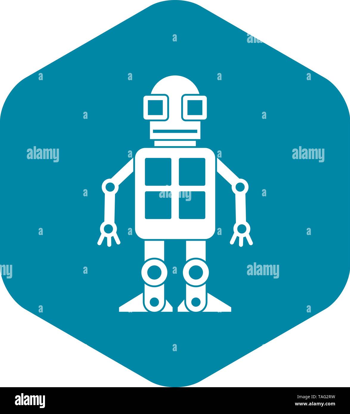 Artificial intelligence concept icon, simple style Stock Vector Image ...