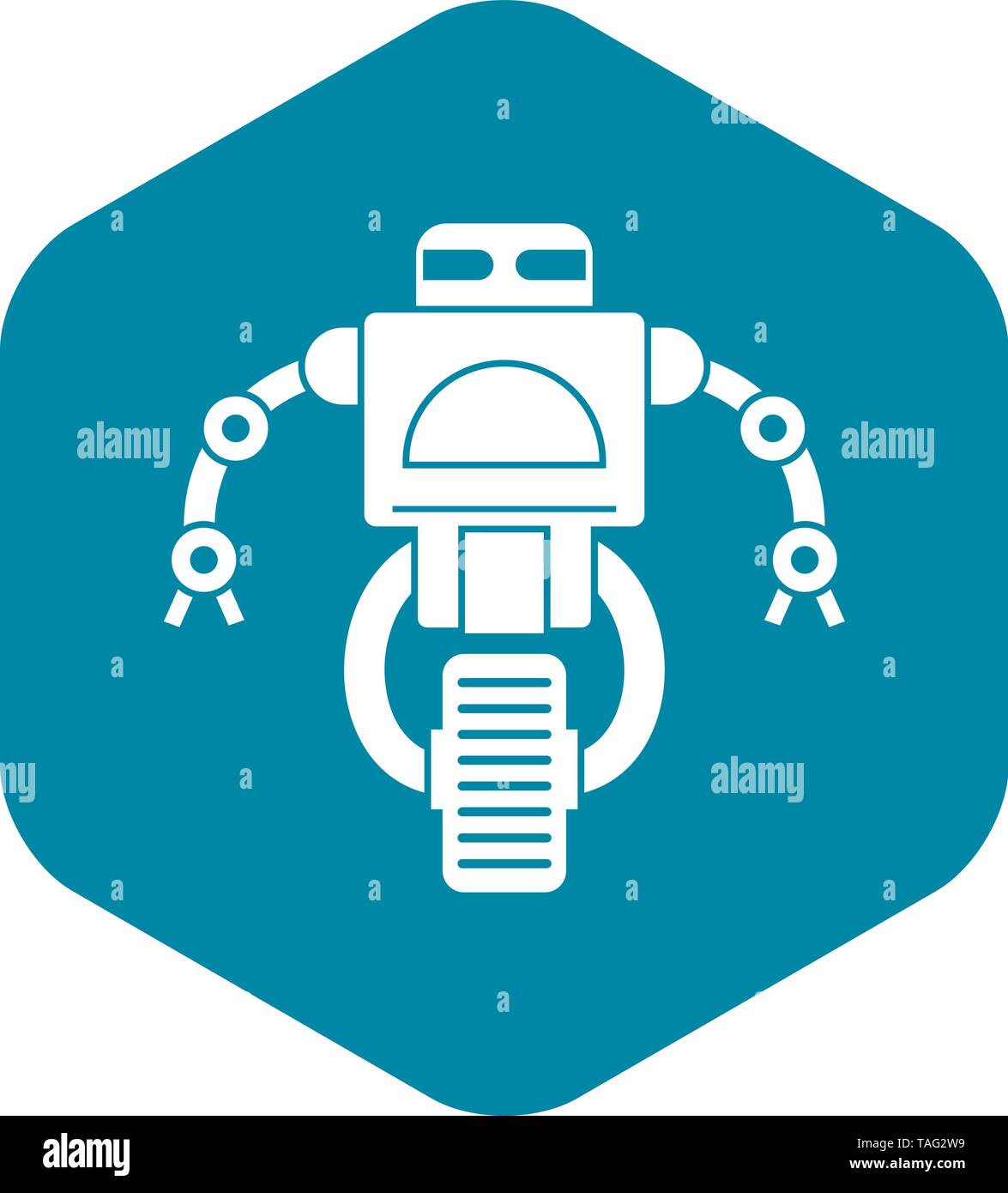 Machine robot icon, simple style Stock Vector Image & Art - Alamy