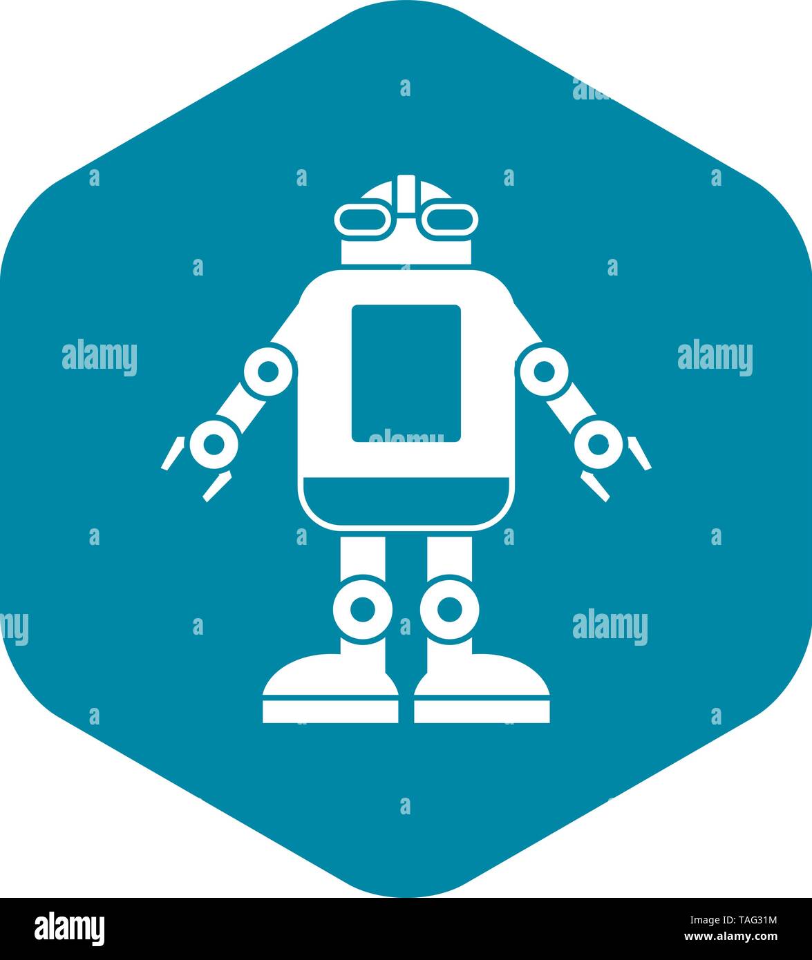 Automation machine robot icon, simple style Stock Vector Image & Art ...