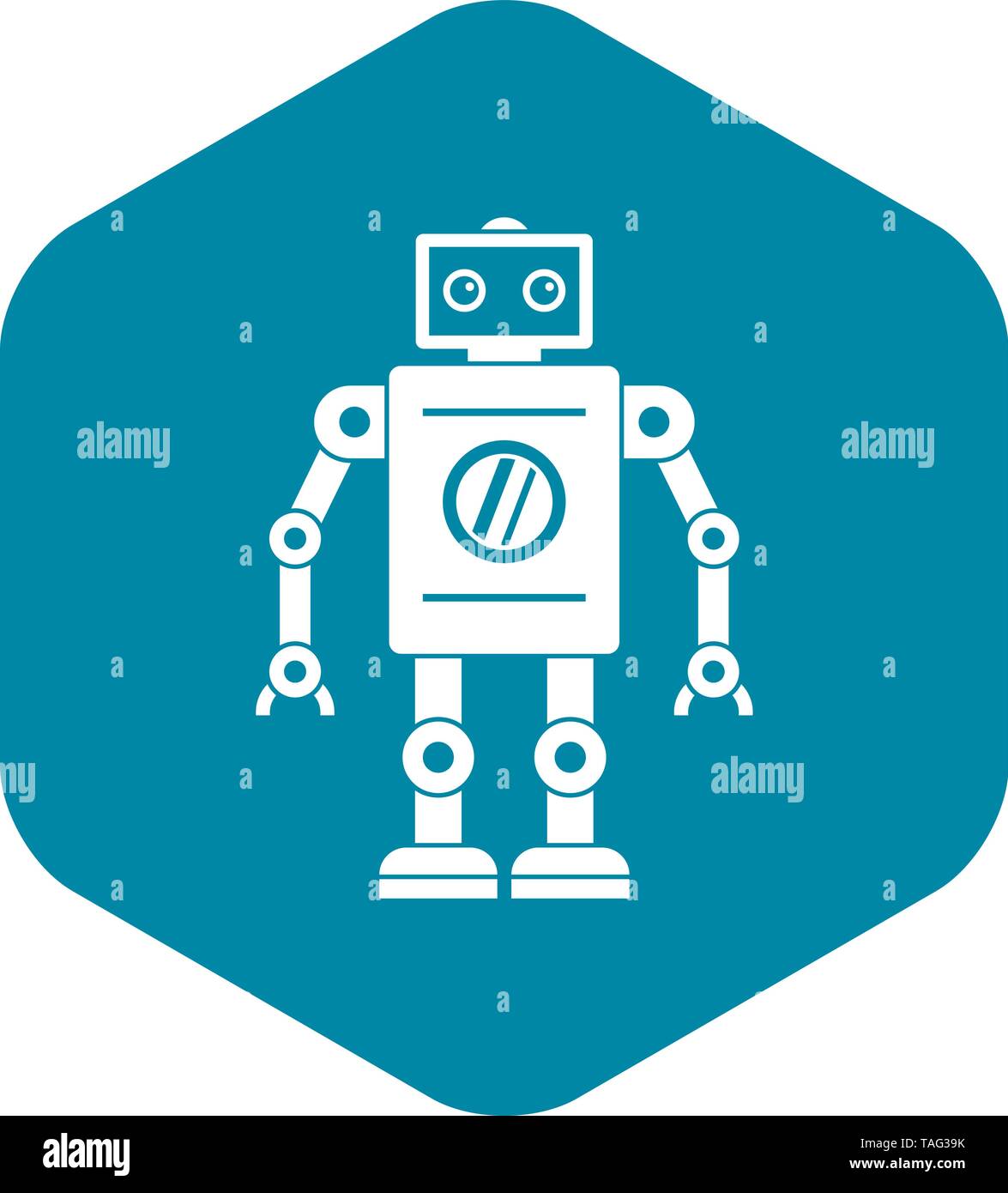 Retro robot icon, simple style Stock Vector Image & Art - Alamy