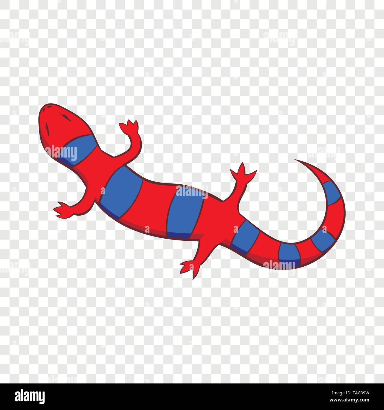 Red lizard icon, cartoon style Stock Vector Image & Art - Alamy