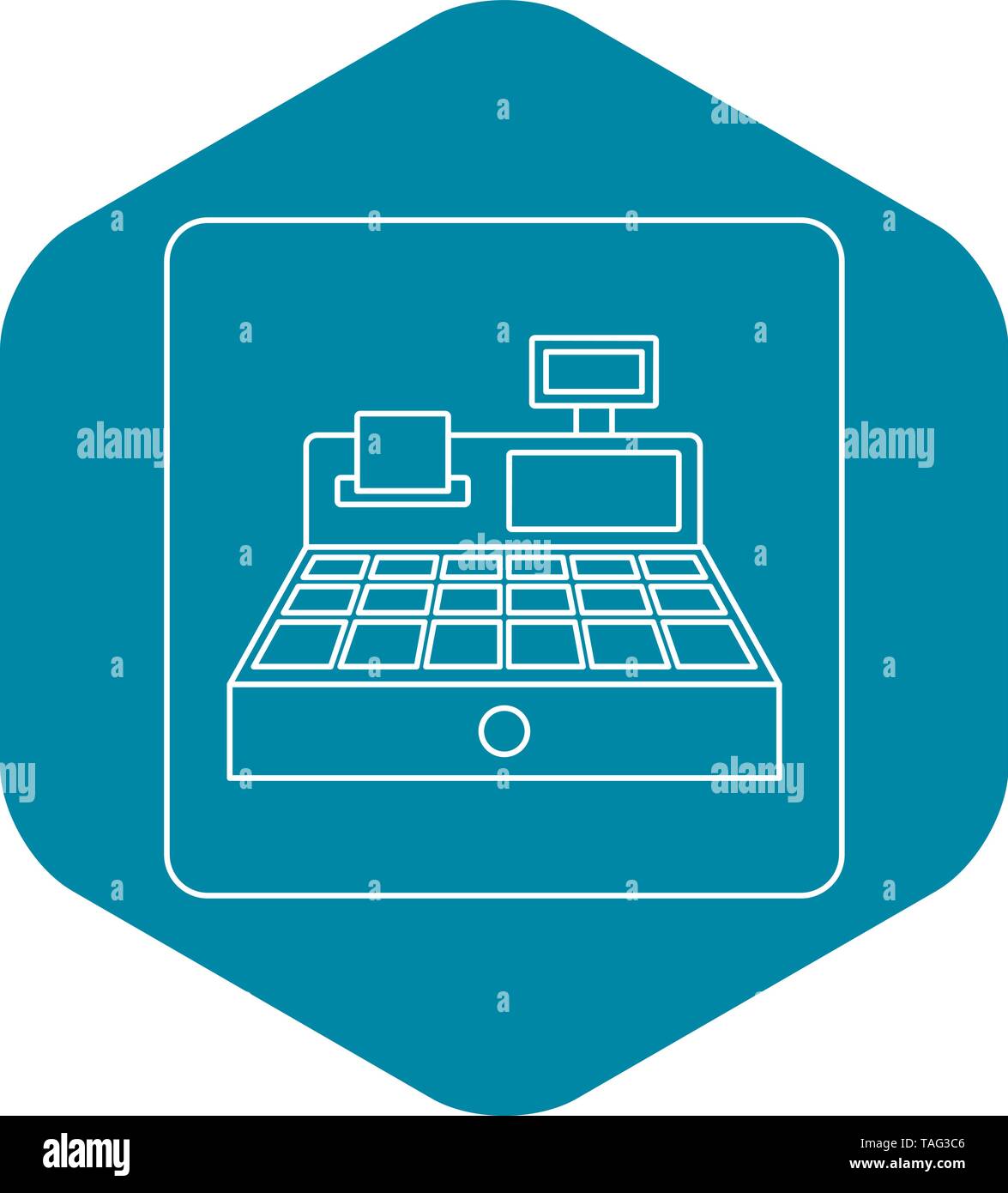 Sale cash register icon outline Stock Vector Image & Art - Alamy
