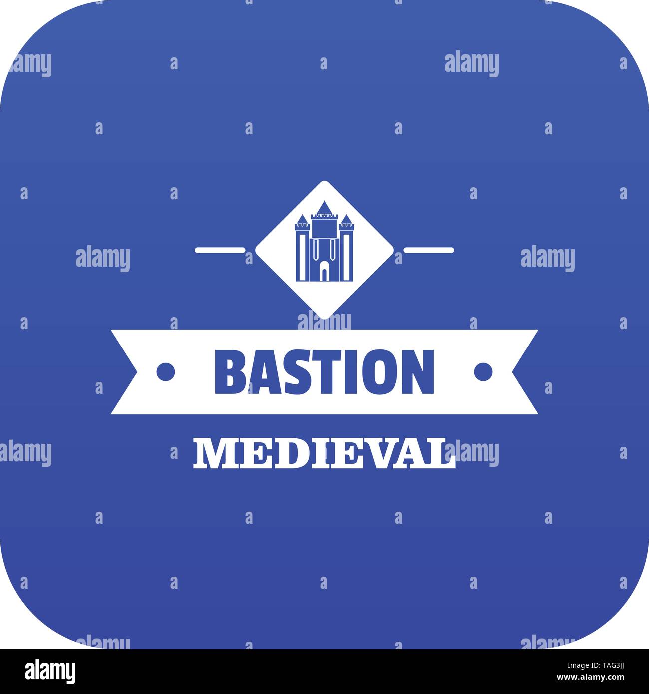 Victorian bastion icon blue vector Stock Vector Image & Art - Alamy