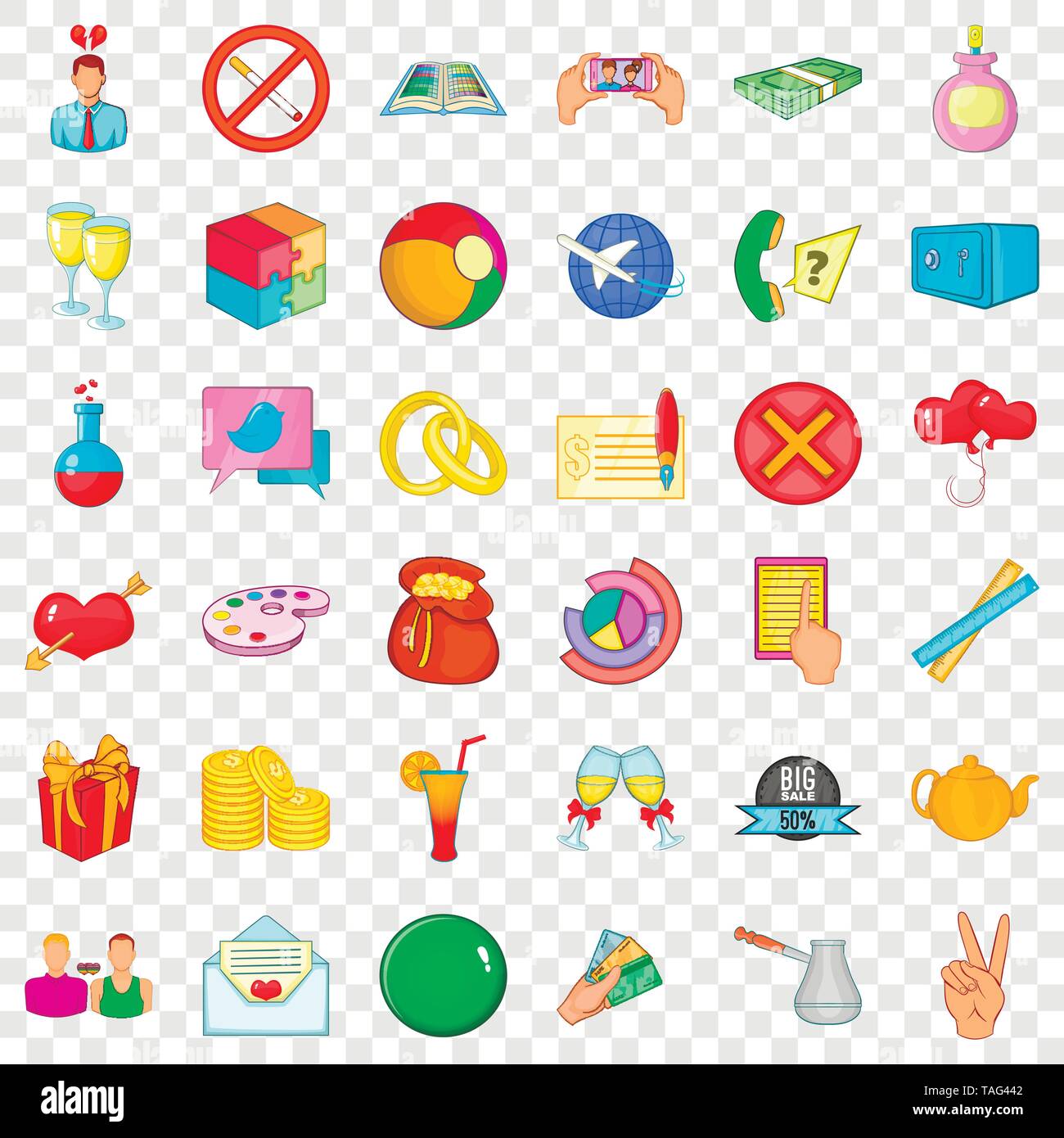 Advice icons set, cartoon style Stock Vector Image & Art - Alamy