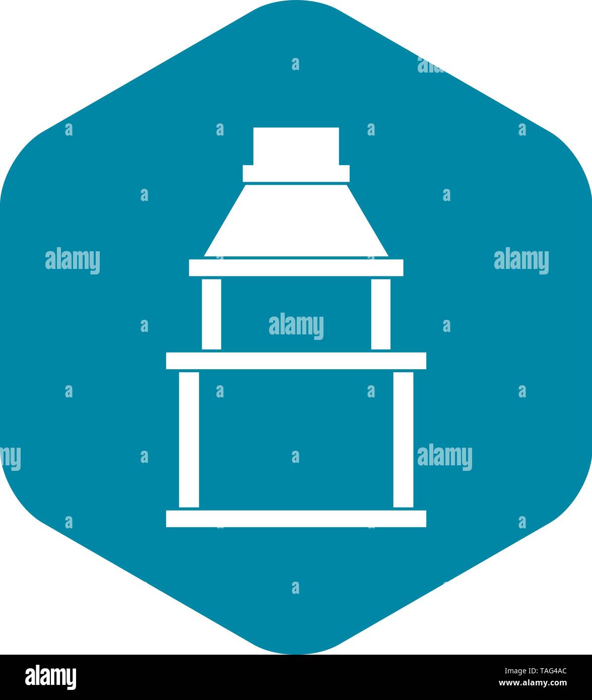 BBQ grill icon, simple style Stock Vector Image & Art - Alamy