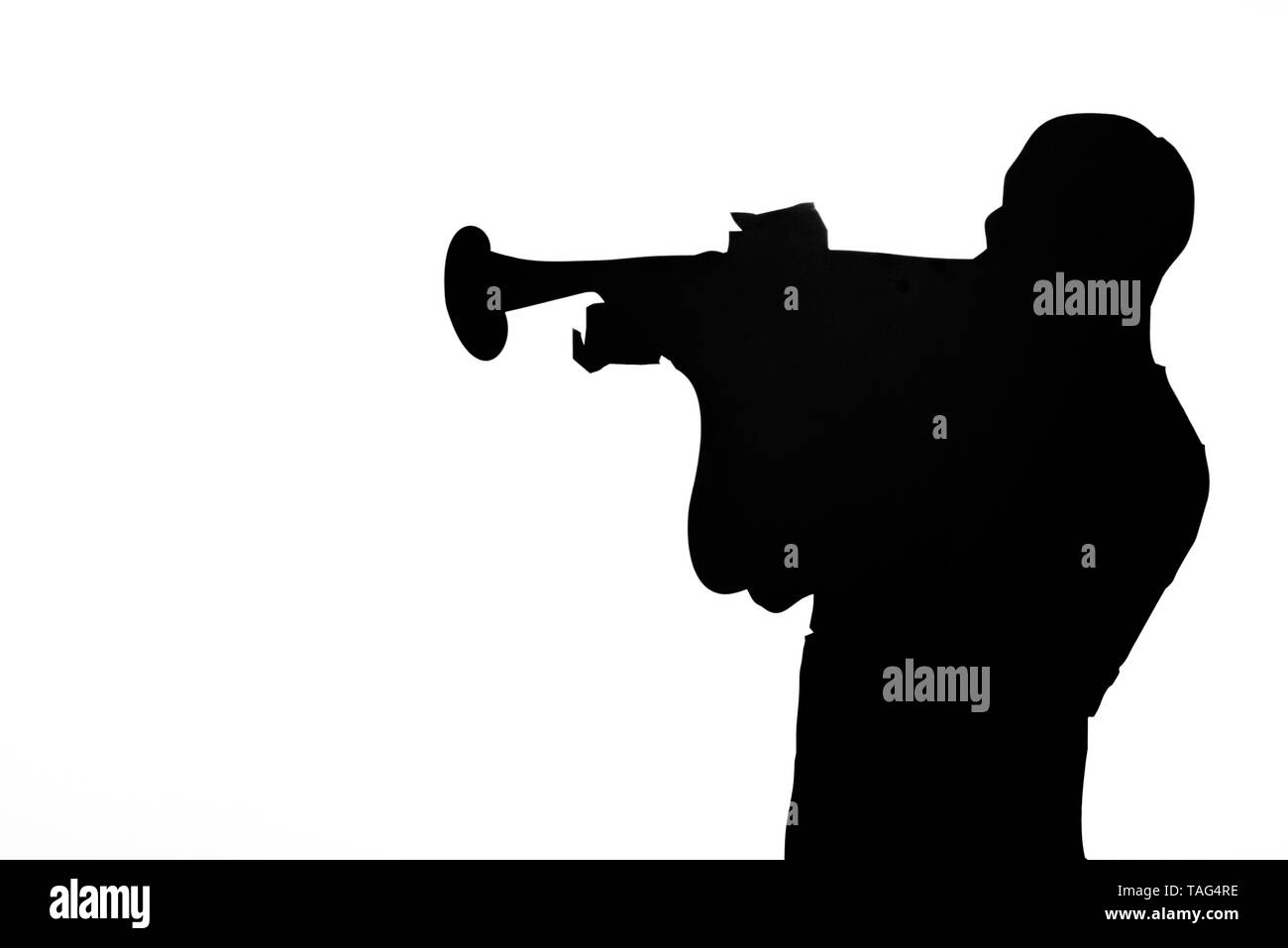 Shadow Musician Cut Out Stock Images & Pictures - Alamy