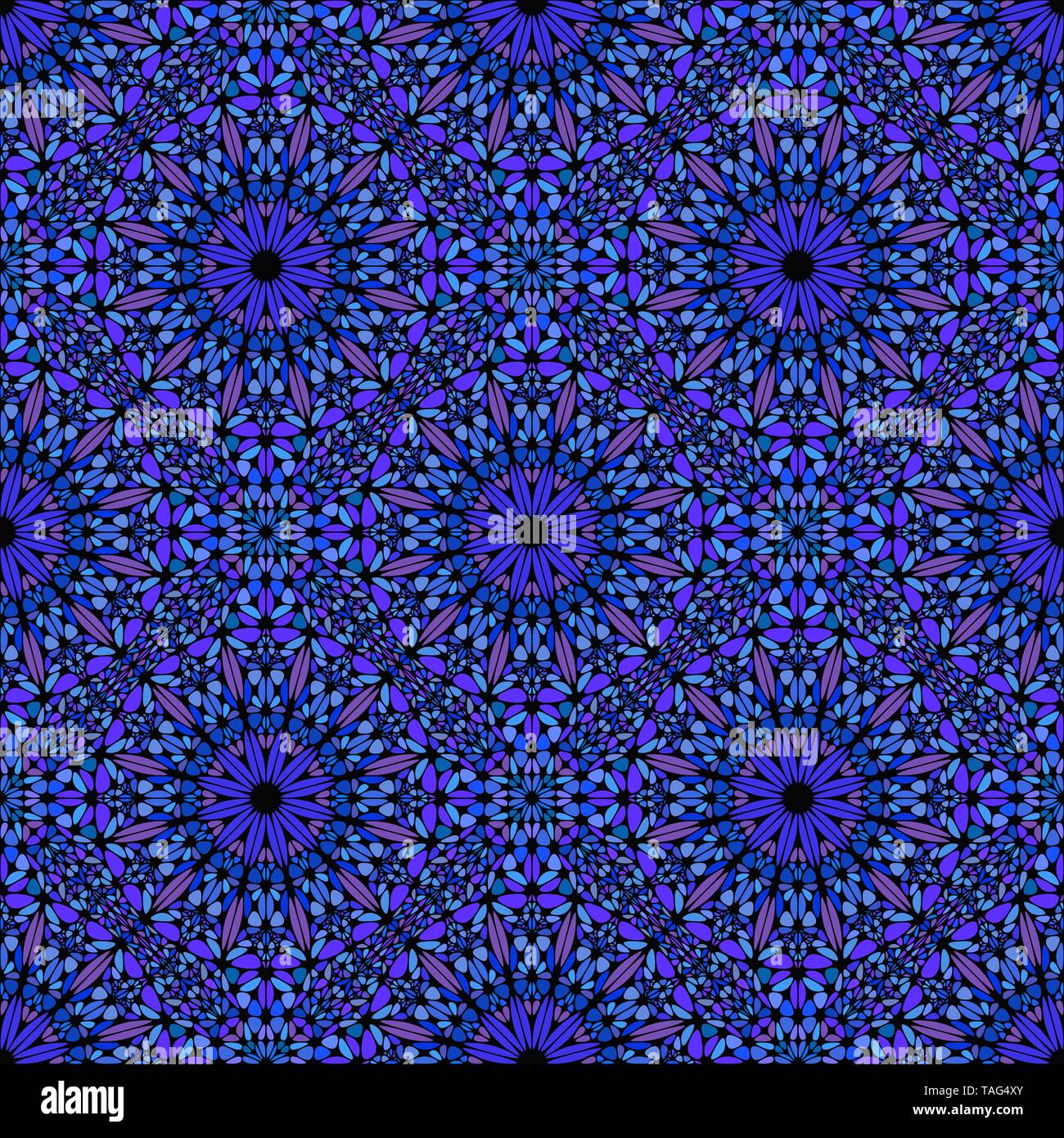Royal blue abstract oriental kaleidoscope pattern background Stock ...