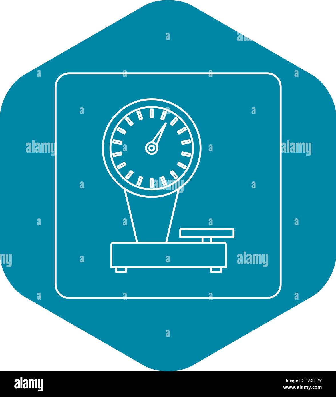 Weight scale icon outline Stock Vector Image & Art - Alamy