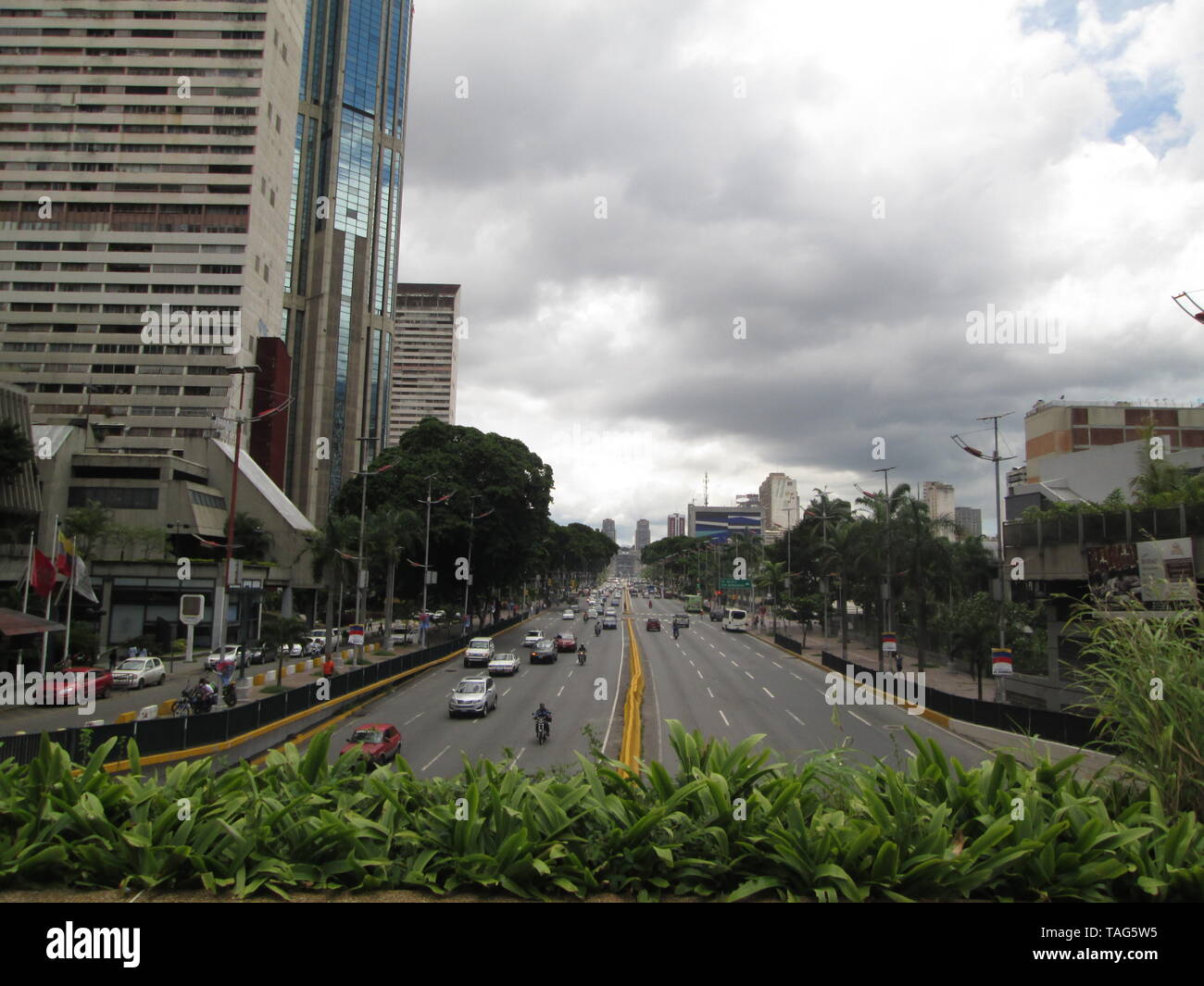 Bolivar Avenue in Caracas,Venezuela Monday 24 th July 2017 Stock Photo ...