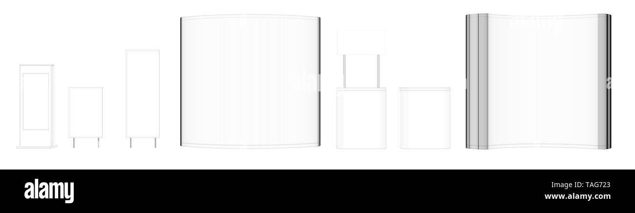 Exhibition inside interior Cut Out Stock Images & Pictures - Alamy