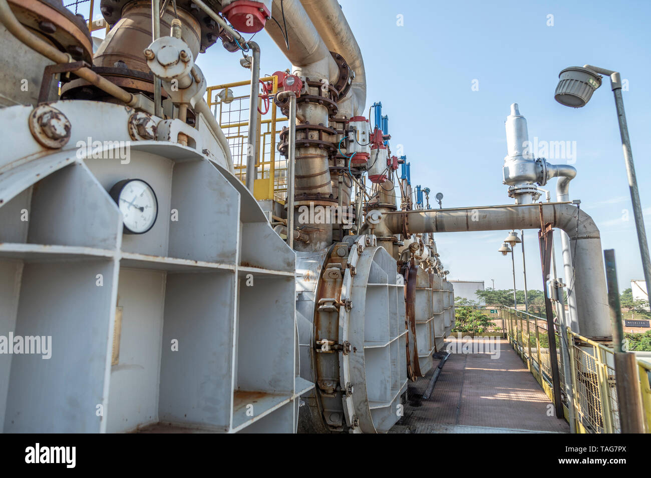 sugar factory industry line production cane process Stock Photo - Alamy
