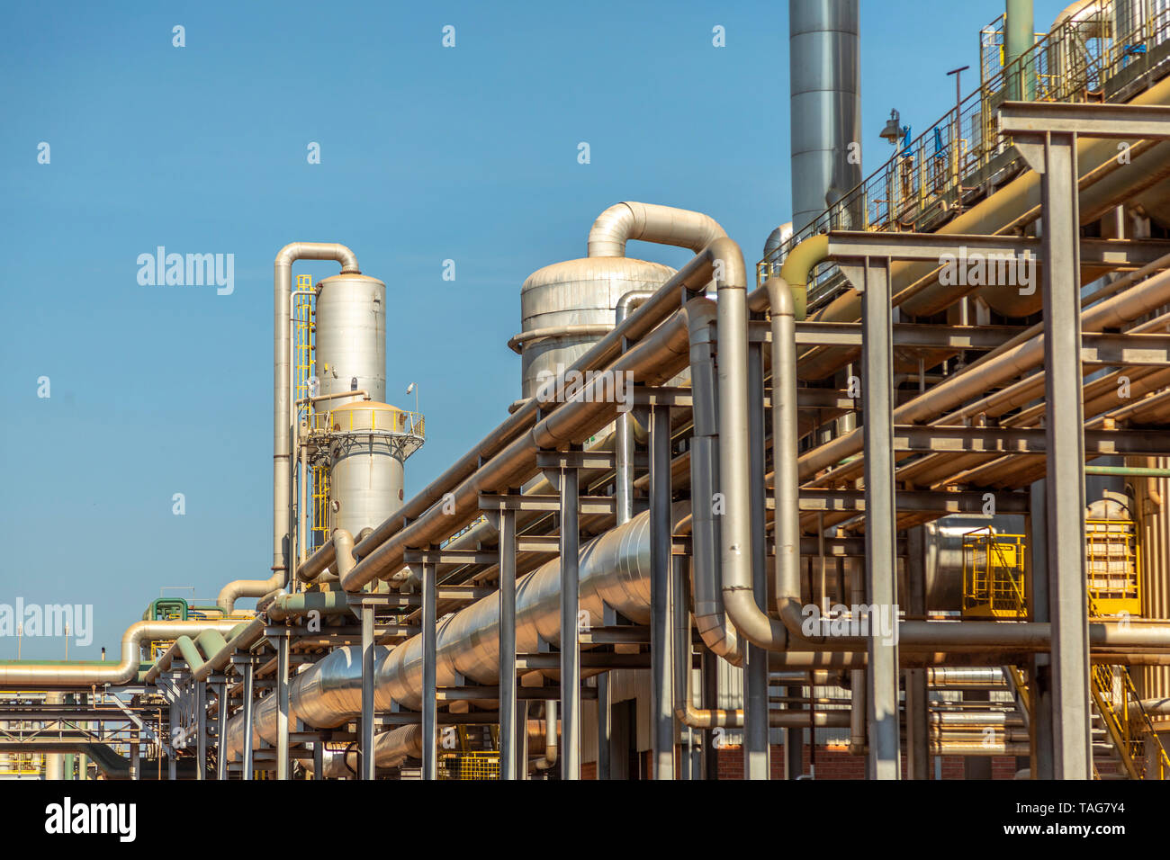 sugar factory industry line production cane process Stock Photo - Alamy