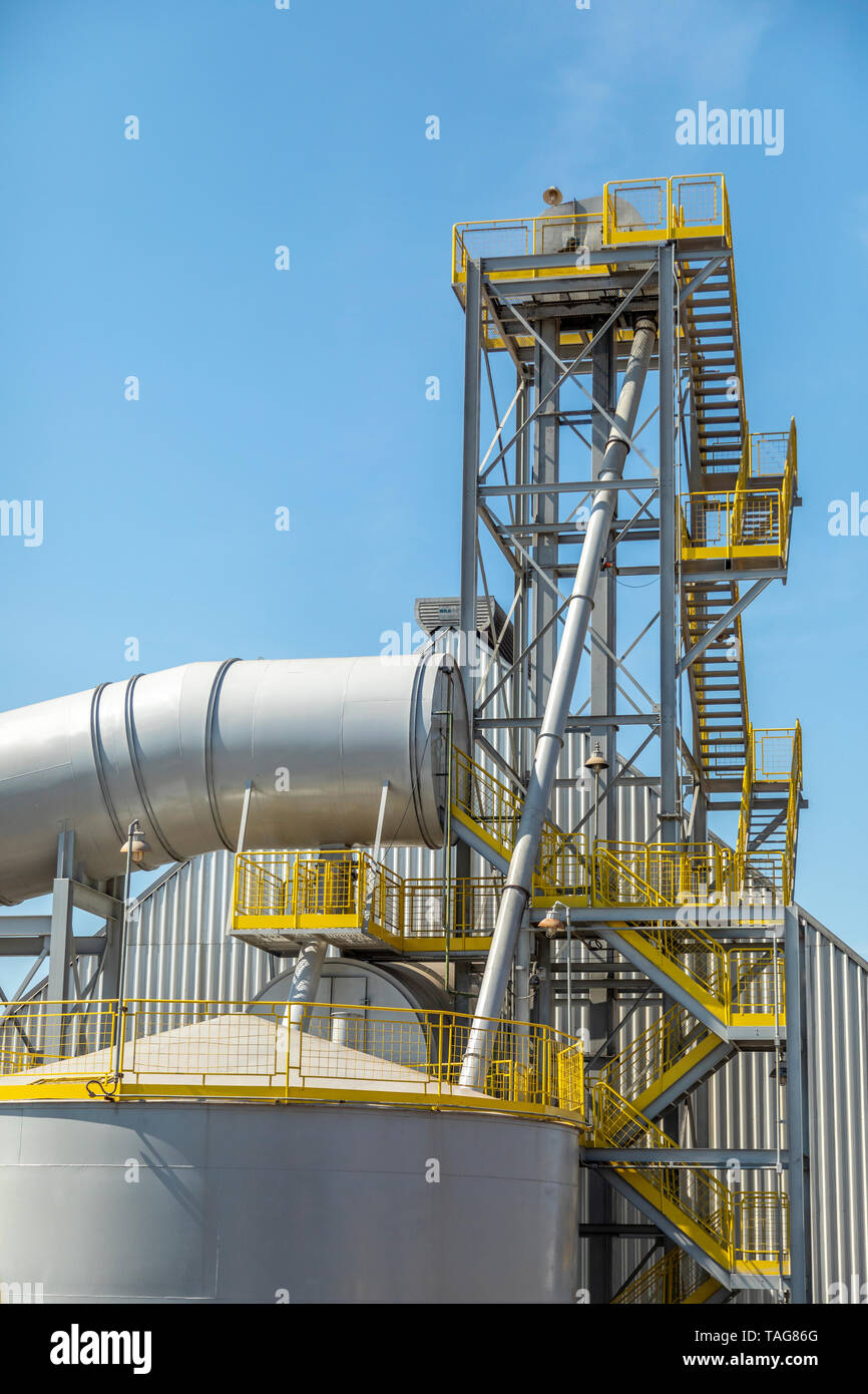 sugar factory industry line production cane process Stock Photo - Alamy