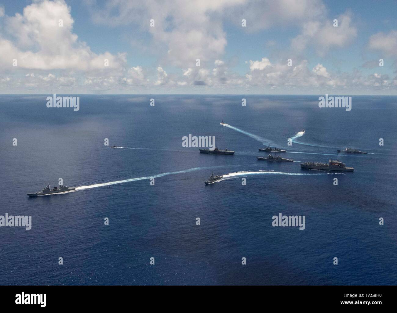 PHILIPPINE SEA (May 24, 2019) – Ships and aircrafts from multiple ...
