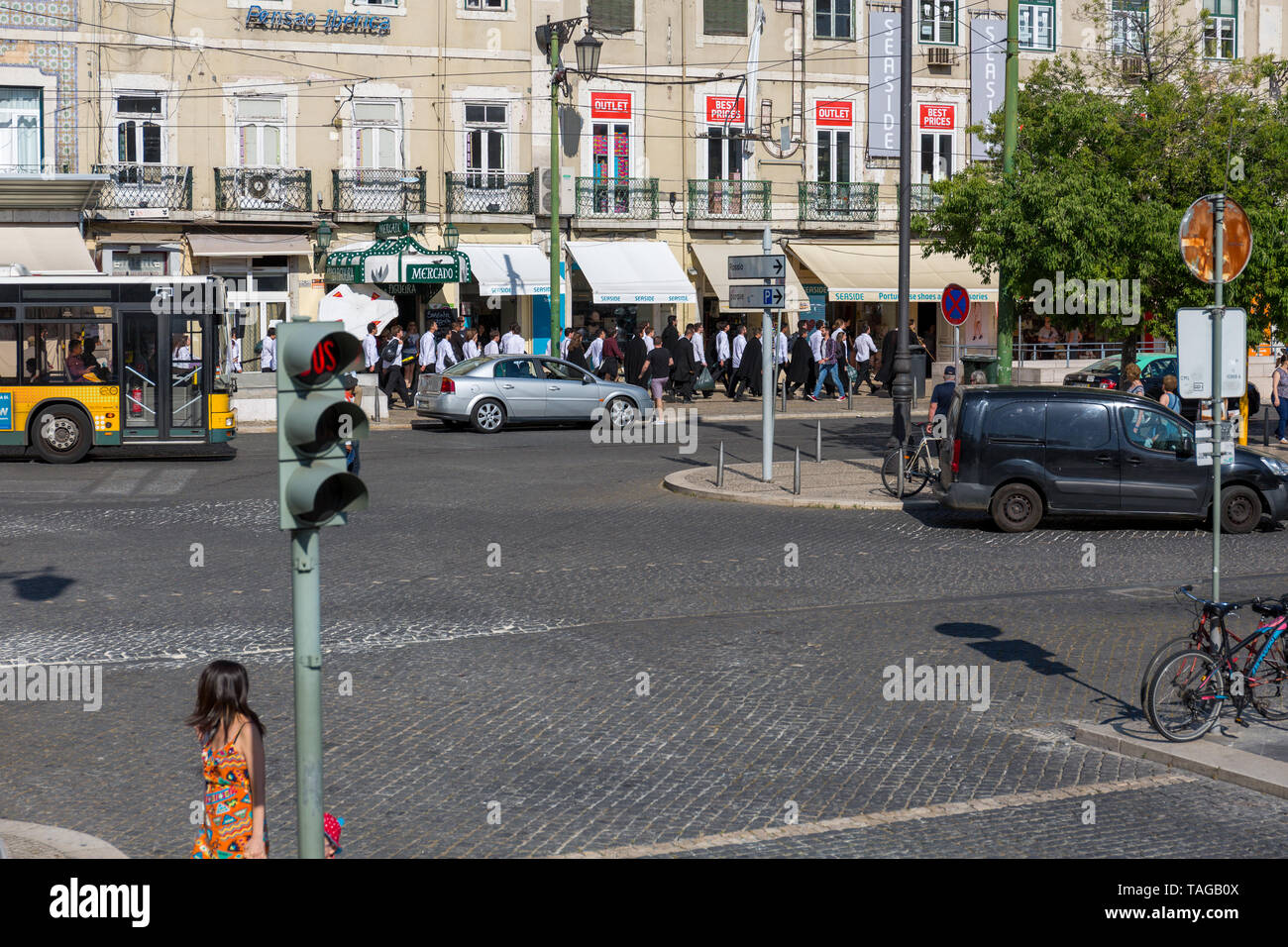 Graduation ceremony, Lisbon, Portugal Stock Photo - Alamy